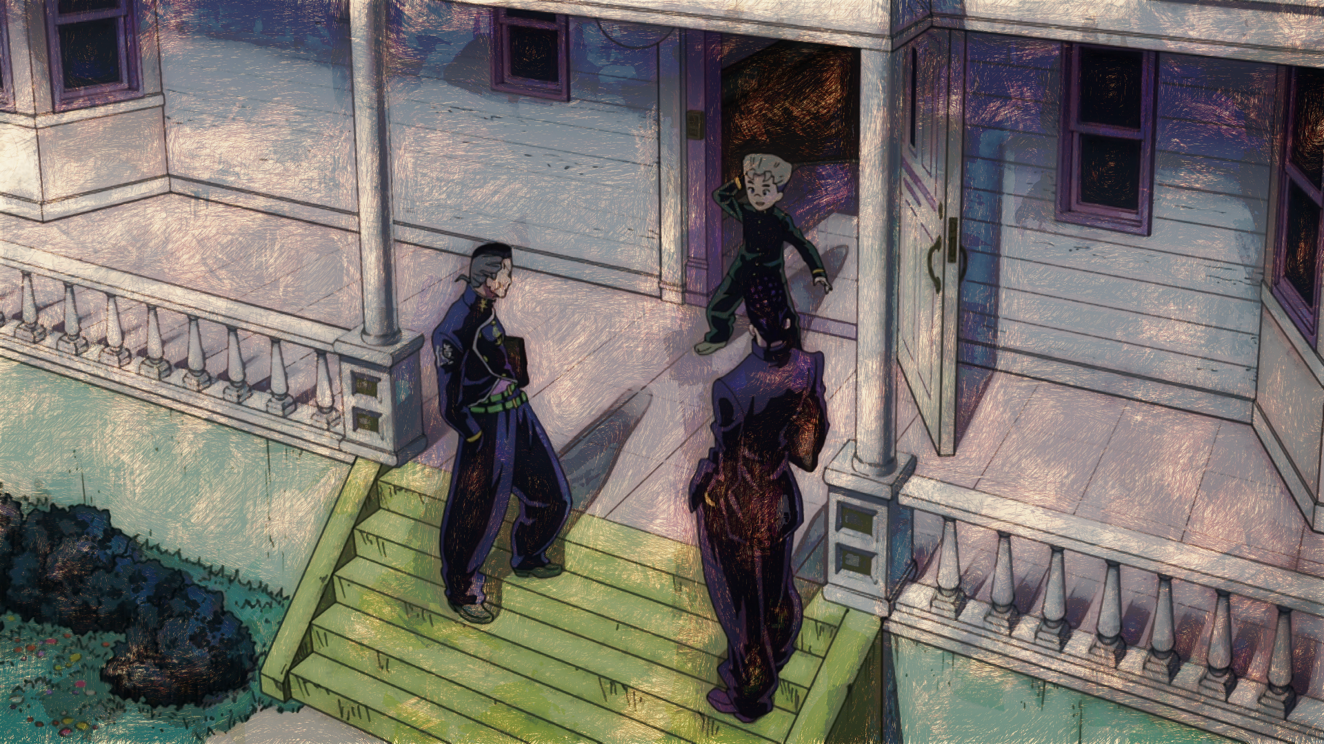 Download Okuyasu Nijimura Josuke Higashikata Koichi Hirose Anime Jojo's ...