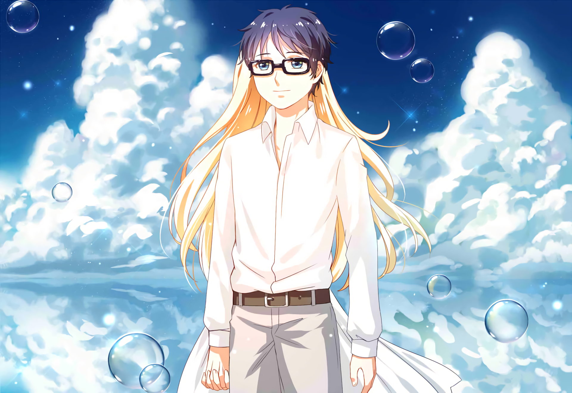 Your Lie in April: Kousei and Kaori HD Anime Wallpaper | 1920x1321 ...