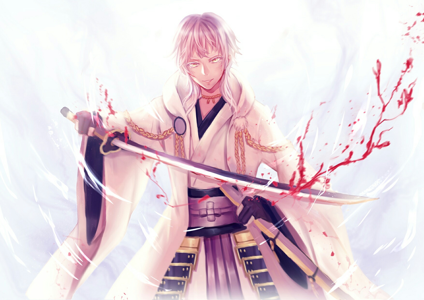 Download Tsurumaru Kuninaga Anime Touken Ranbu Wallpaper