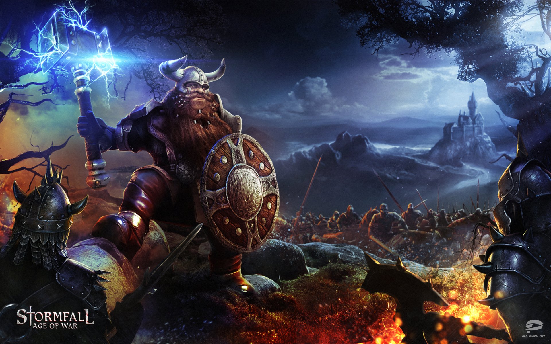 Download Dwarf Warrior Battle Video Game Stormfall: Age Of War HD Wallpaper