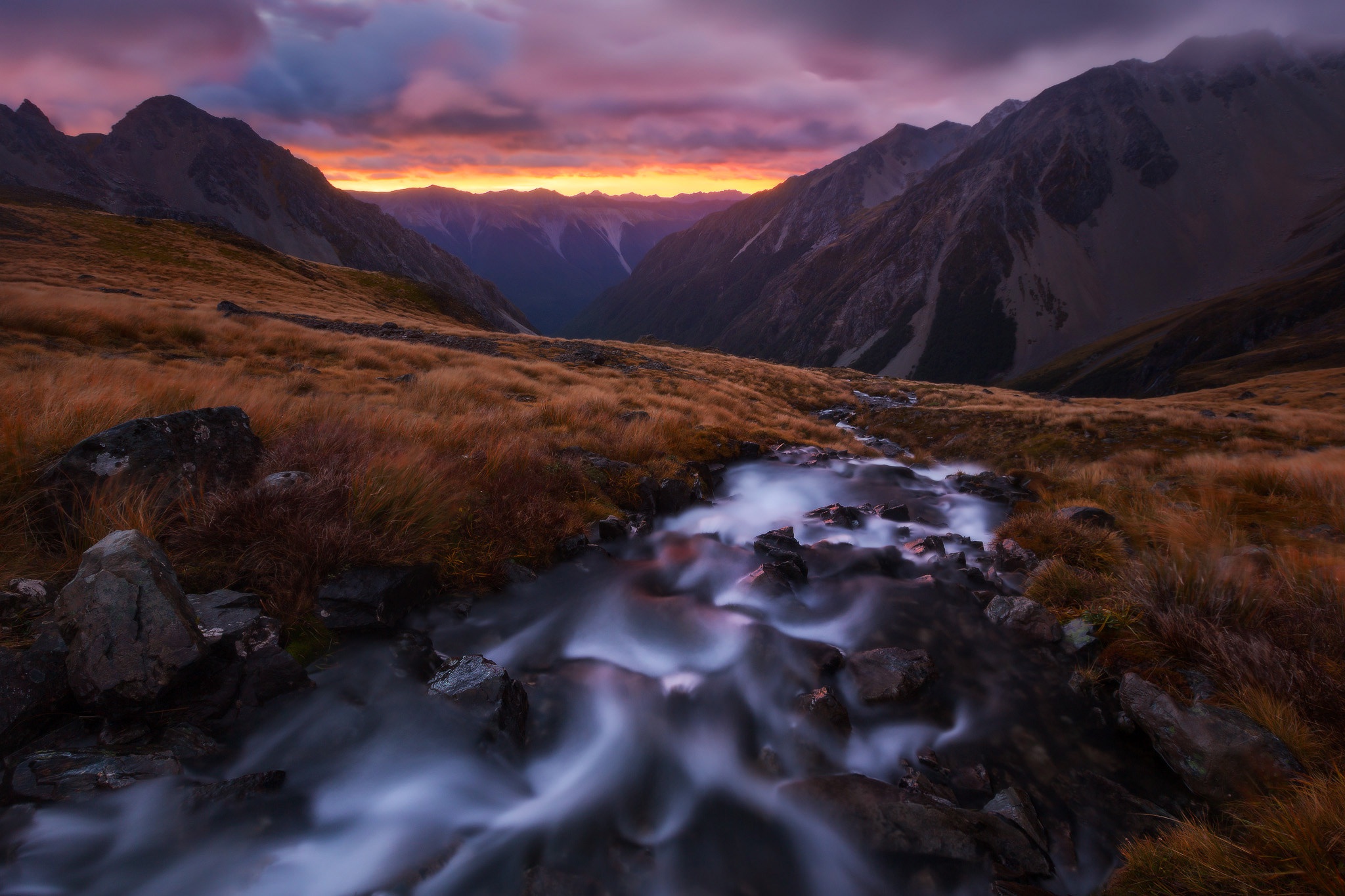 Download Mountain Landscape Nature Stream HD Wallpaper