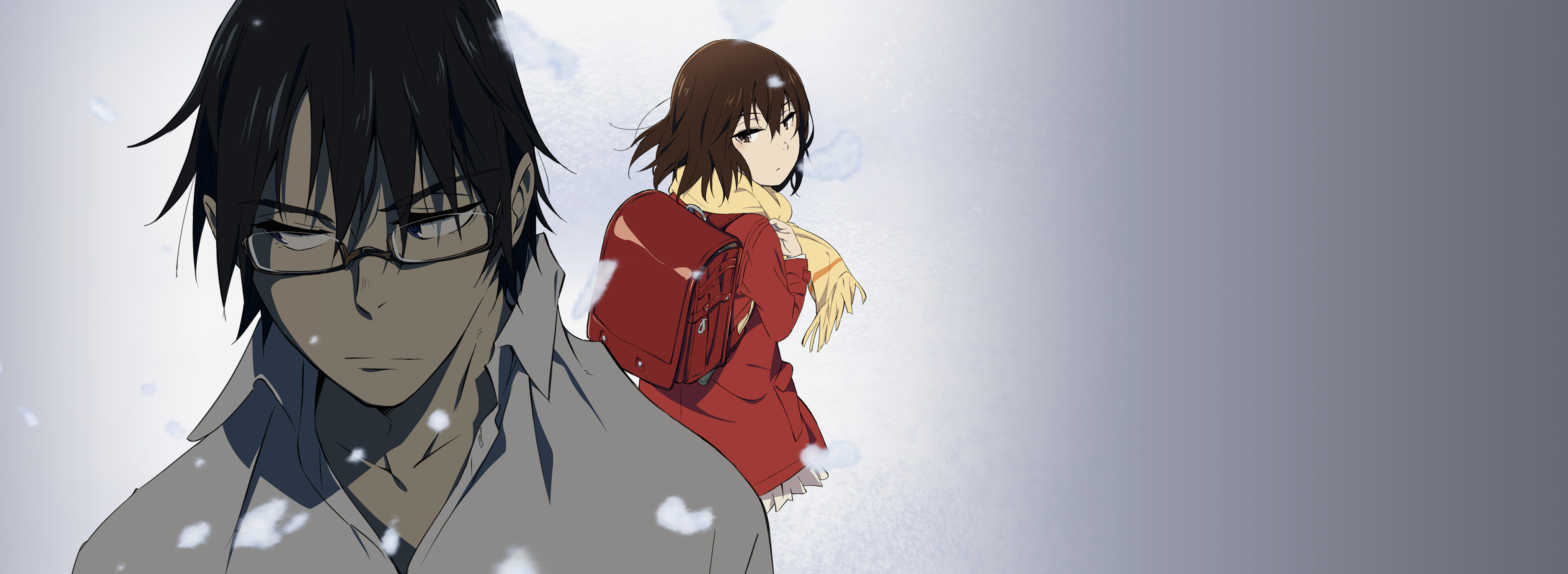 Erased HD Wallpaper: Kayo Hinazuki & Satoru Fujinuma in Focus