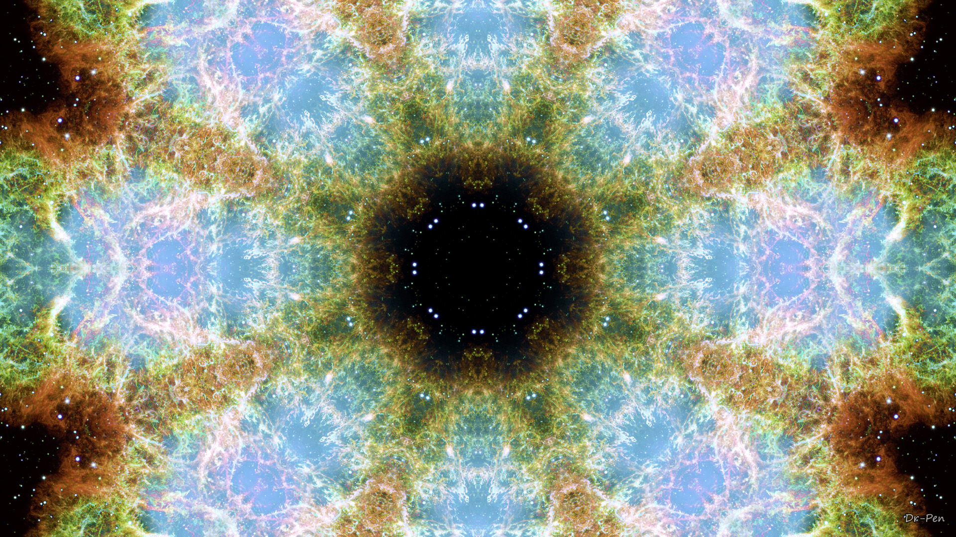 Space Mandala No7 - Wallpaper by Dr-Pen