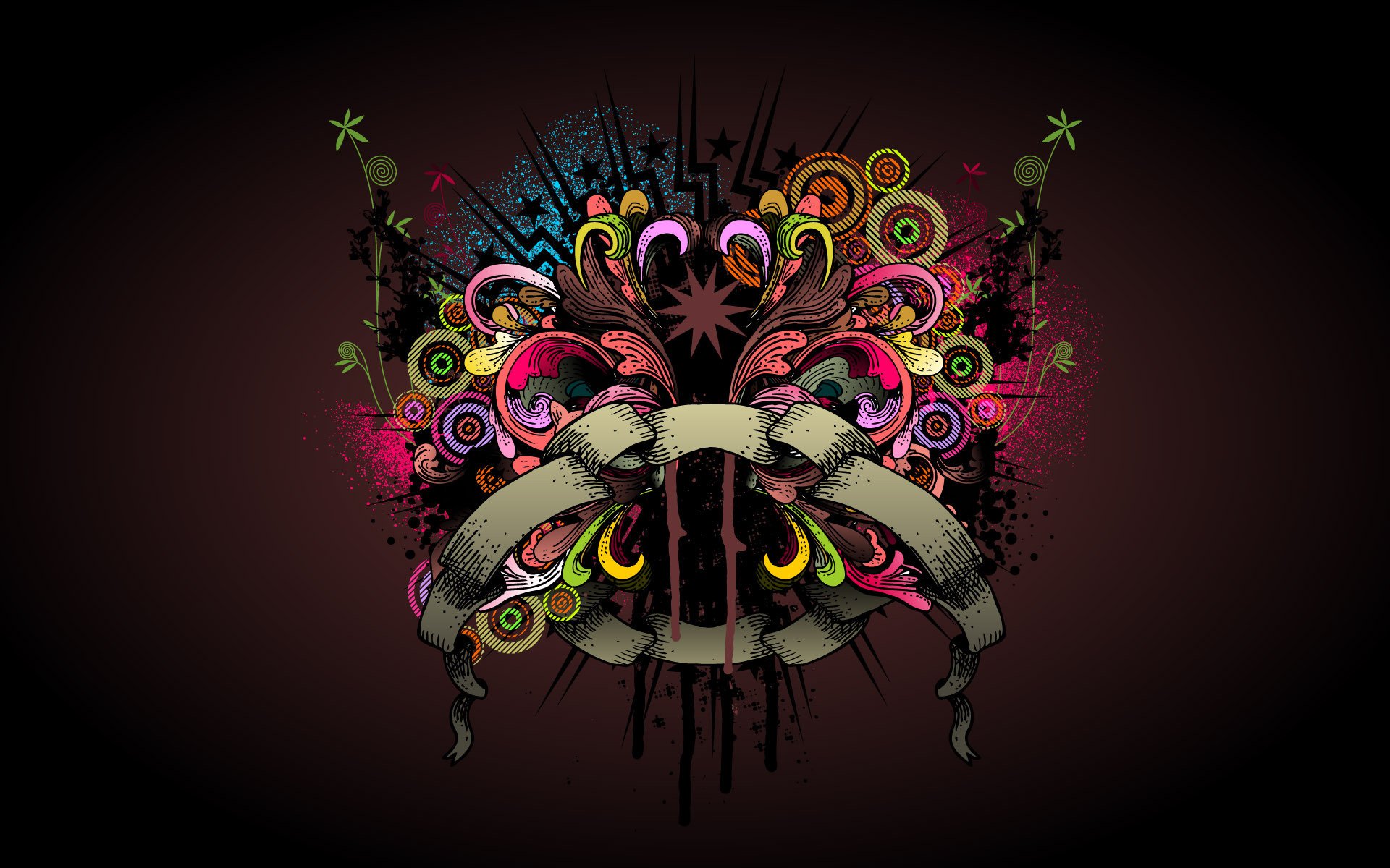 Download Colorful Abstract Vector HD Wallpaper