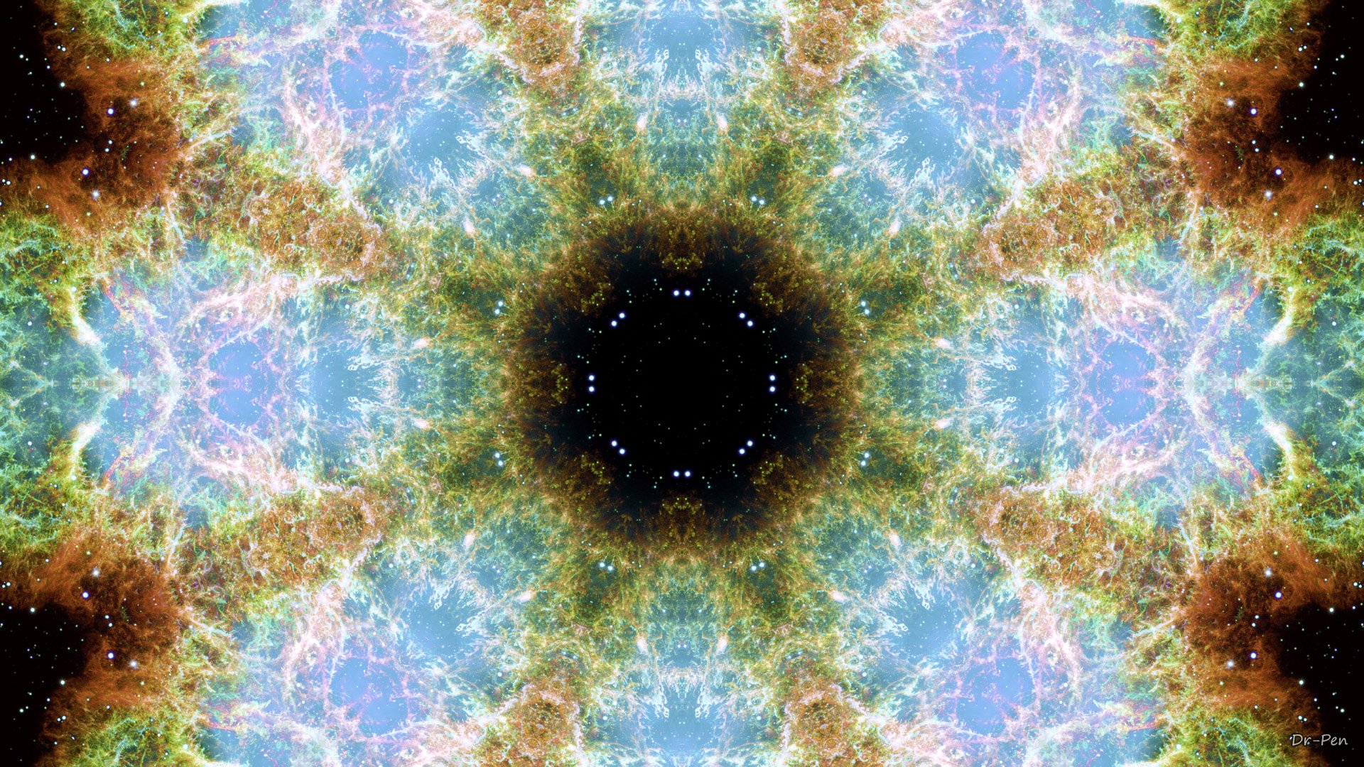 Space Mandala No7 - Wallpaper by Dr-Pen | 1920x1080 | Wallpaper Abyss