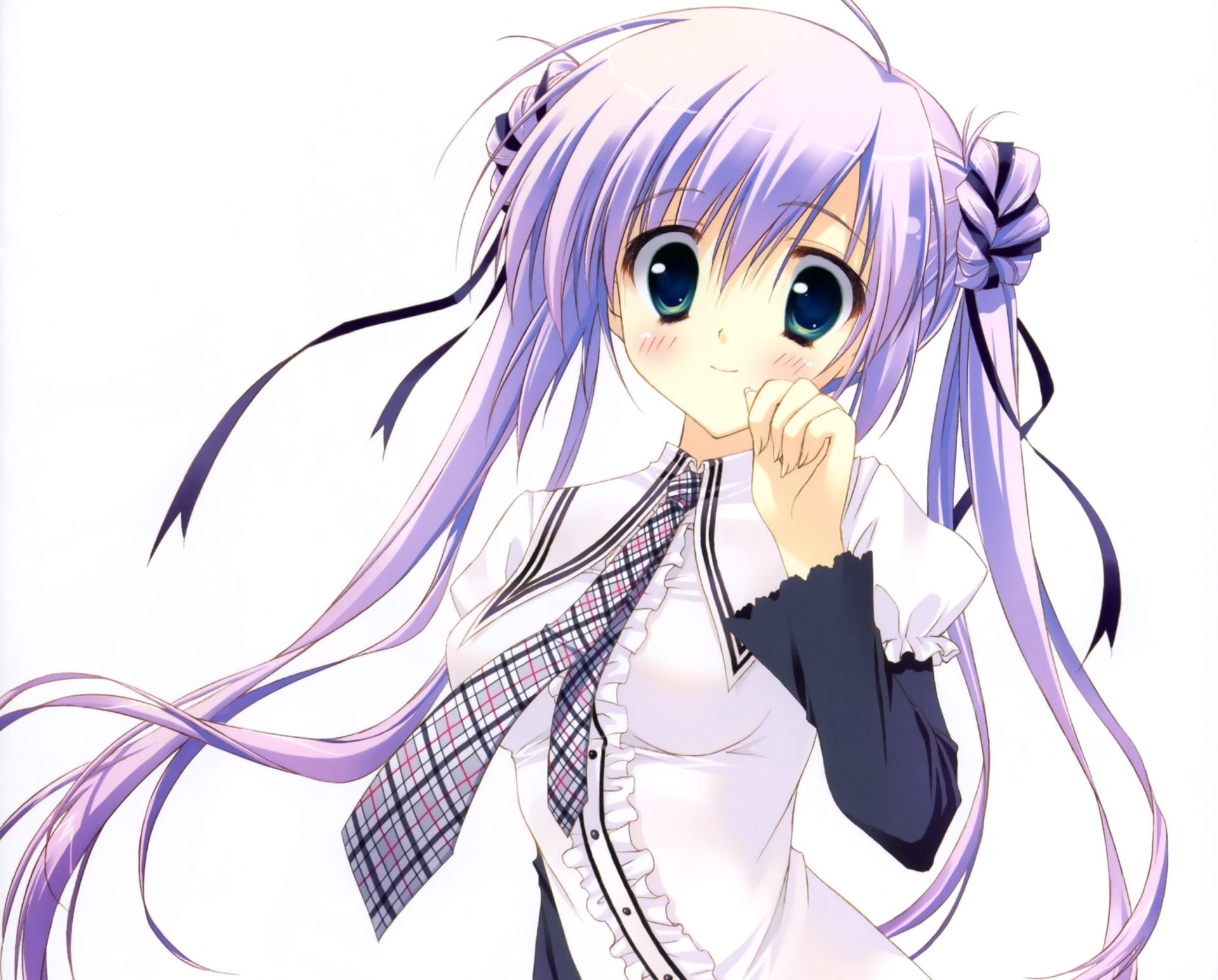 Download Smile Blue Eyes Anime Original HD Wallpaper by ryohka ...