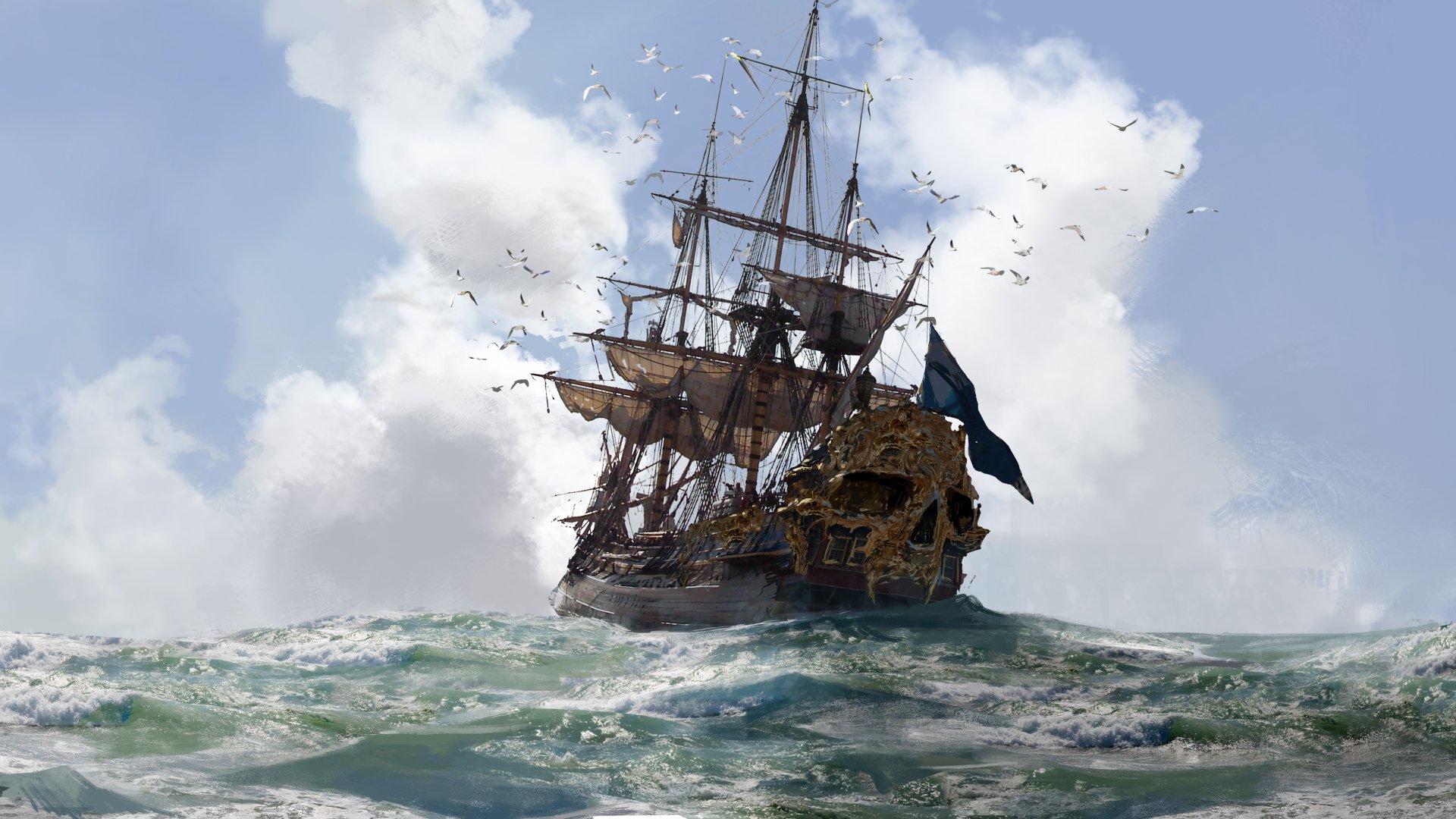 Skull and Bones 4K Ultra HD Pirate Ship Adventure Wallpaper
