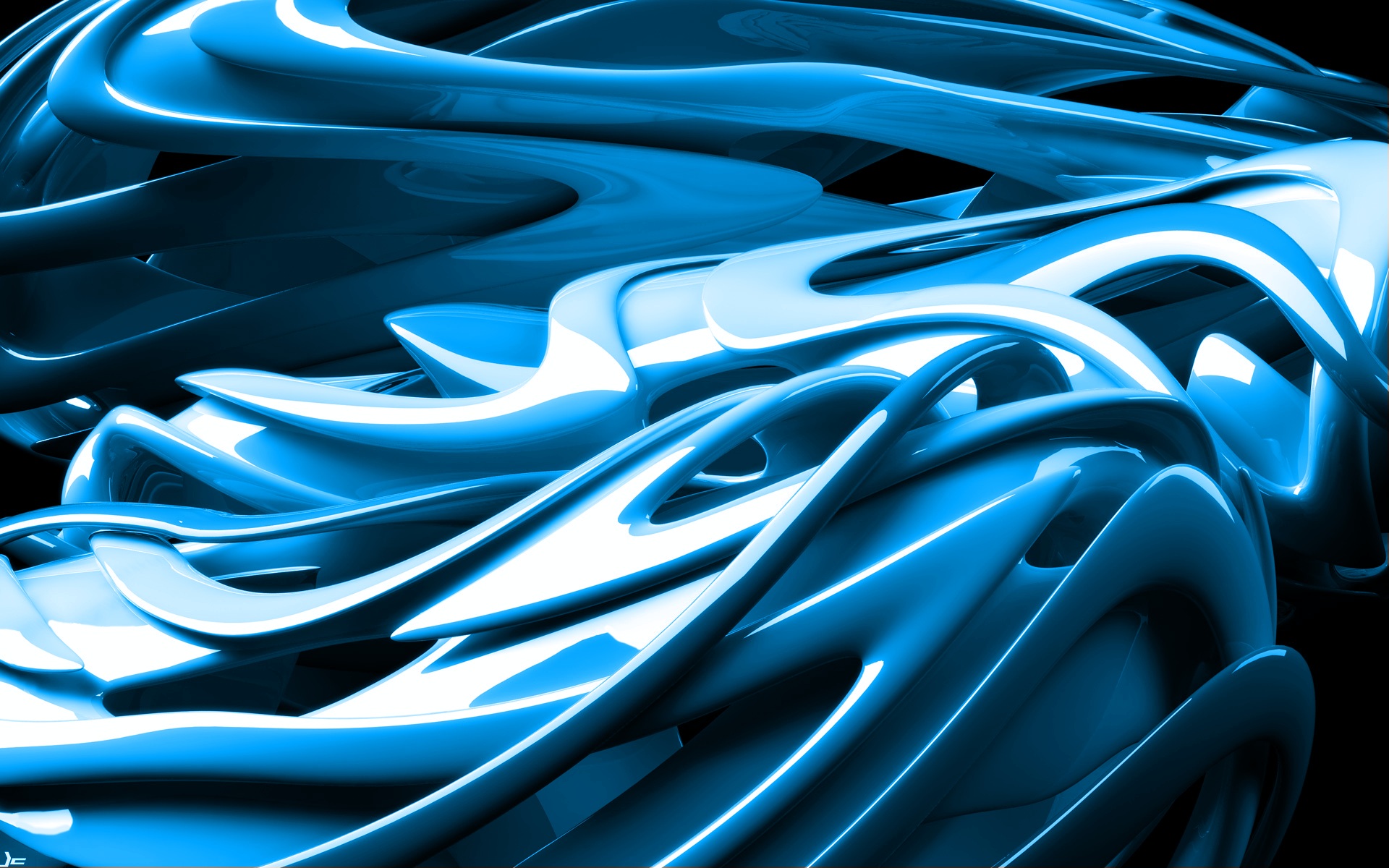 Abstract Blue HD Wallpaper