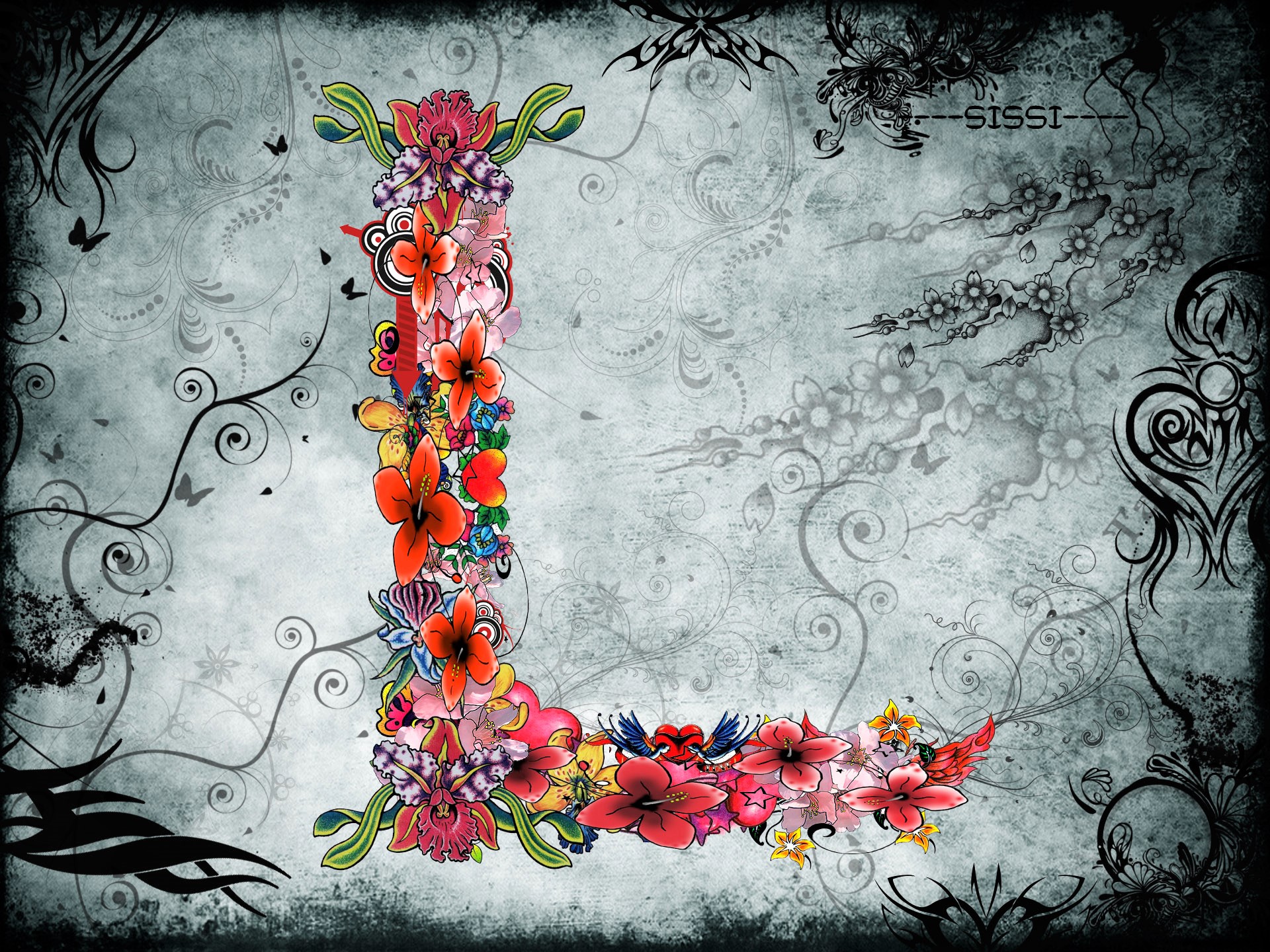 Artistic Letter "L" by SISSI12