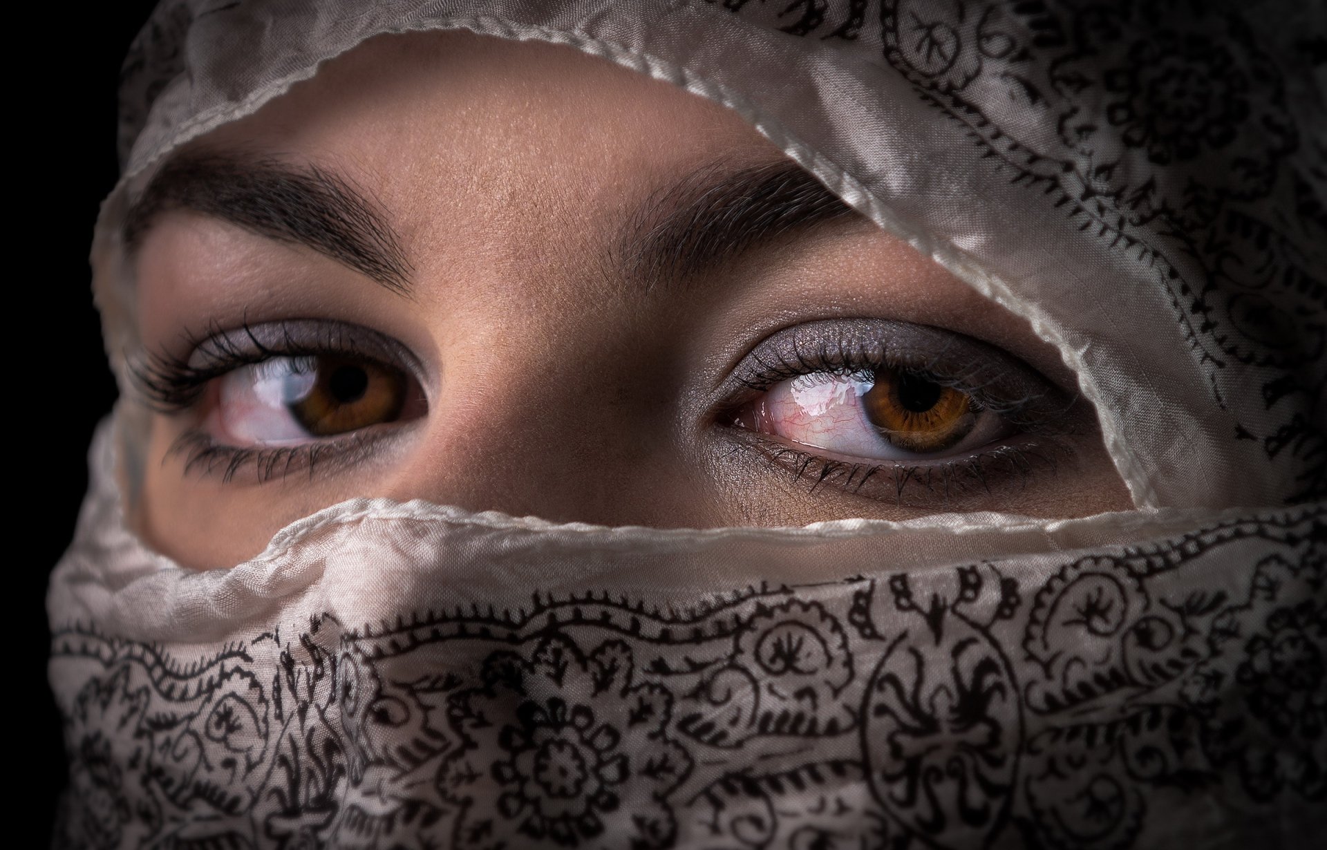 Download Stare Brown Eyes Face Woman Eye HD Wallpaper by Grant McIntyre ...