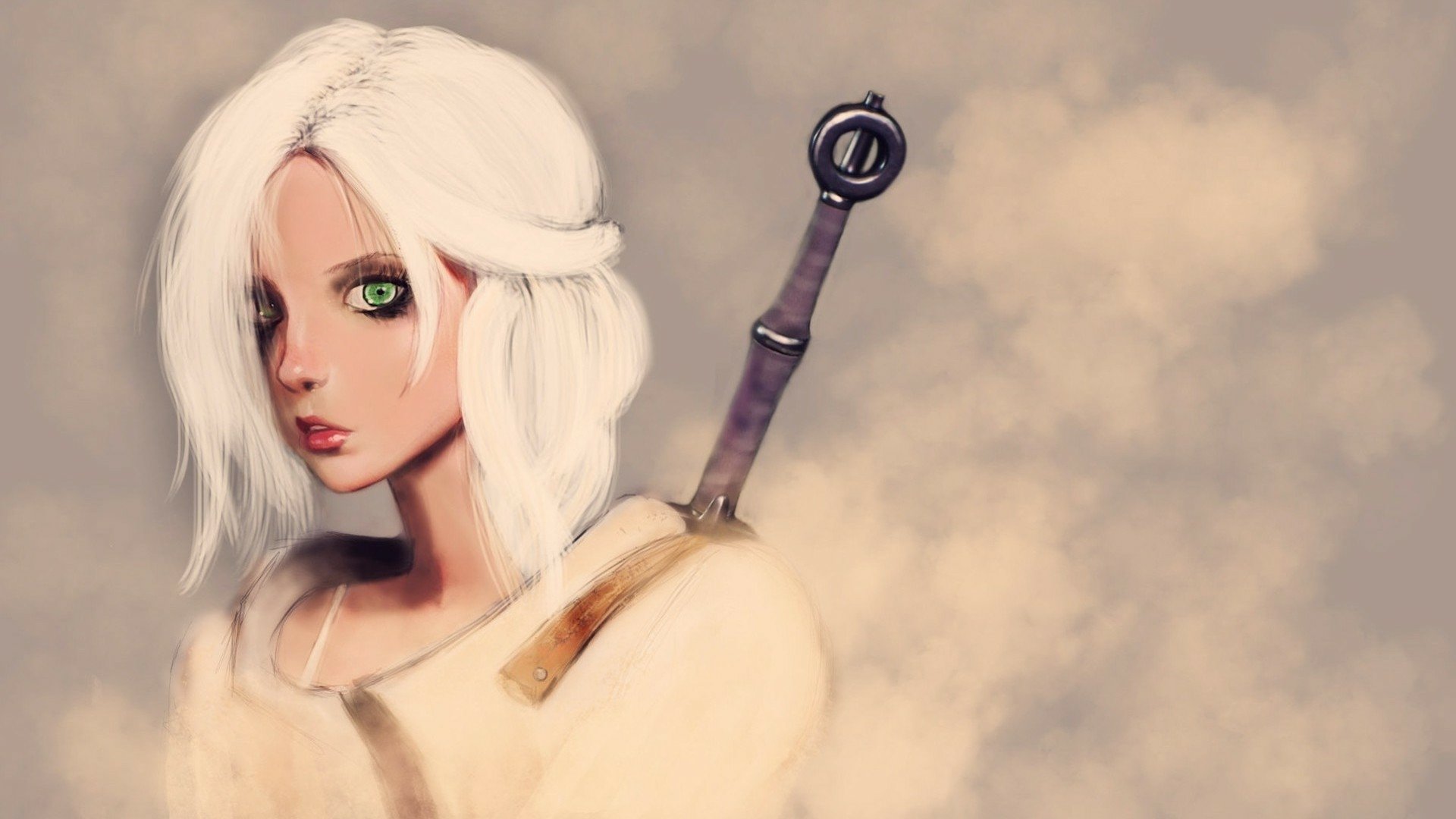 Ciri, The Witcher 3’s Fierce White-Haired Warrior with Piercing Green ...