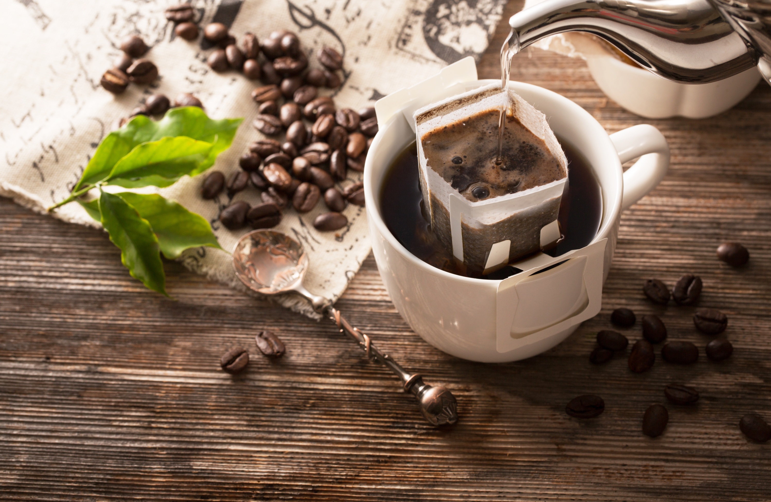Download Still Life Cup Coffee Beans Food Coffee HD Wallpaper
