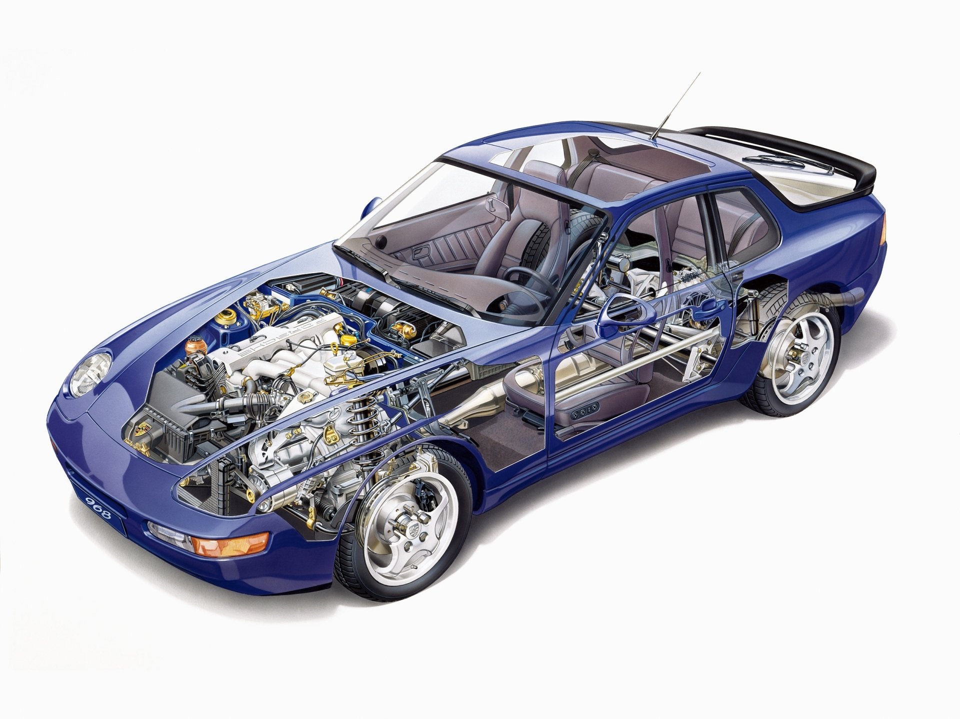 Download Car Porsche Vehicle Porsche 968 HD Wallpaper