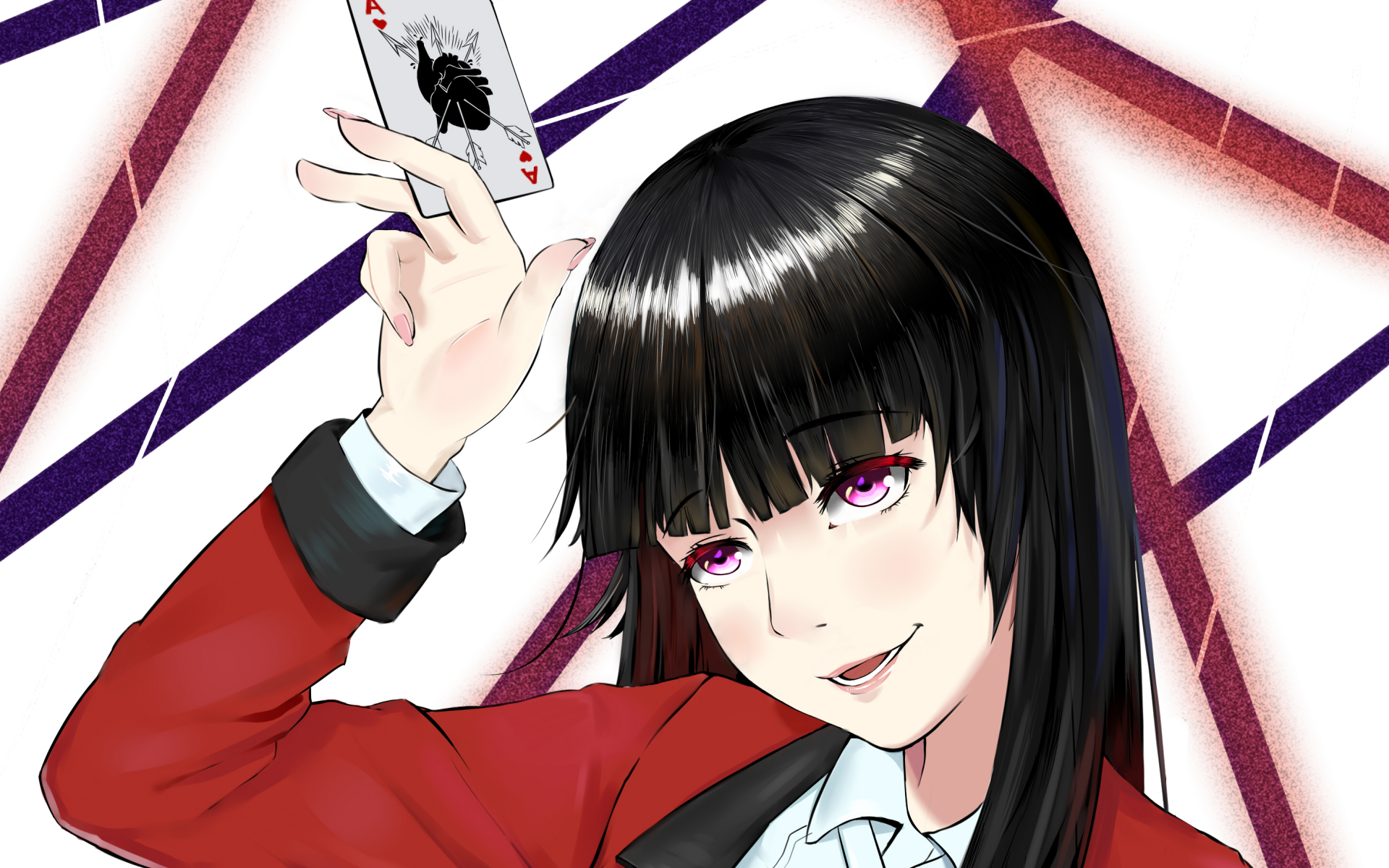 Download Yumeko Jabami Anime Kakegurui HD Wallpaper | 2893x1808 ...