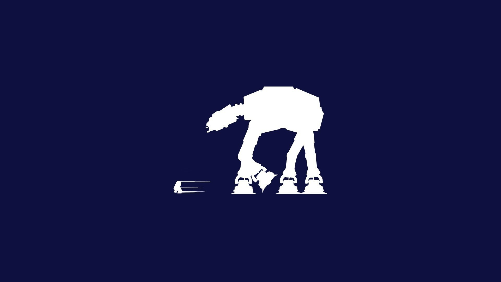 Star Wars HD: AT-AT Walker & R2-D2 Silhouette Wallpaper | 1920x1080 ...