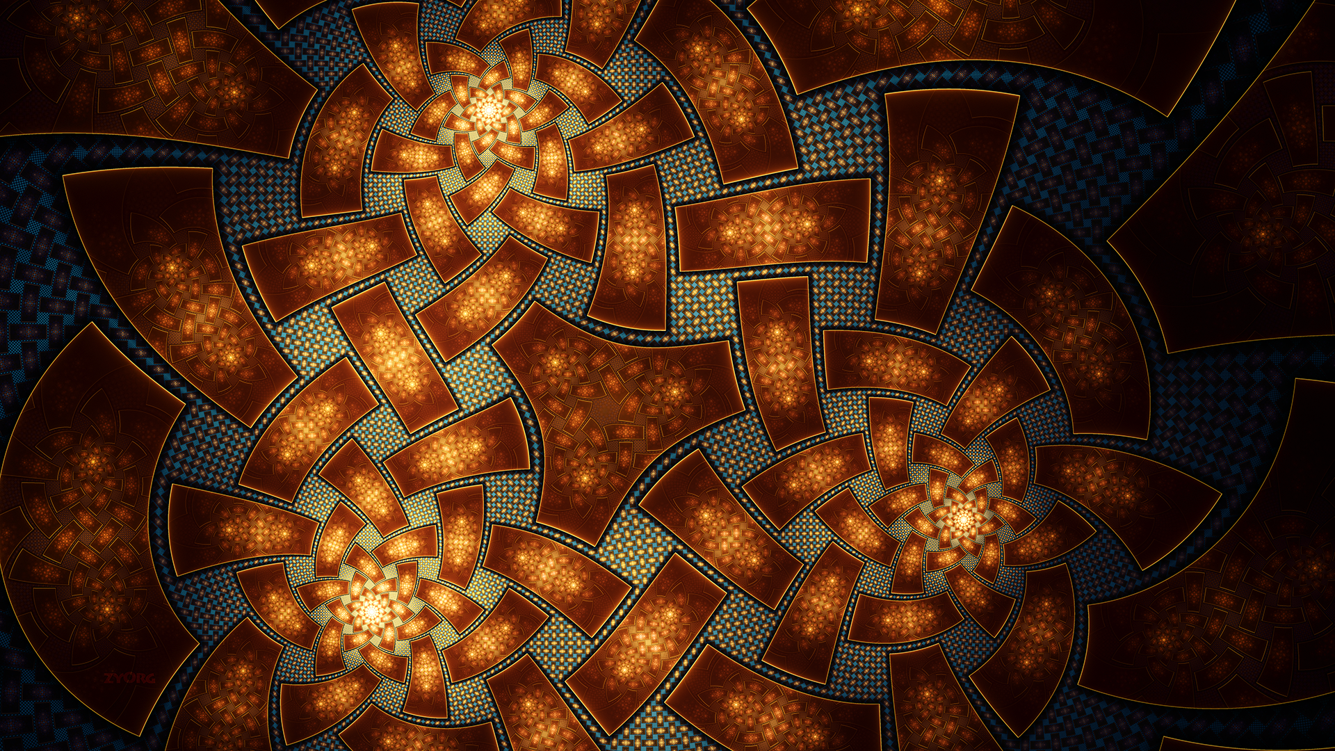 Infinite Fractal Patterns HD Wallpaper by zy0rg