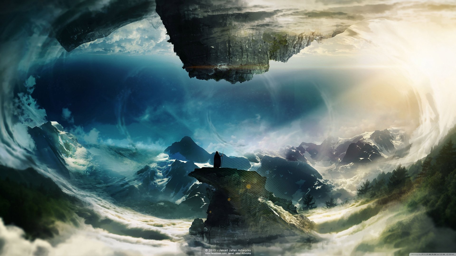 4K Ultra HD Fantasy Mountain Realm: A Surreal Landscape Beyond ...