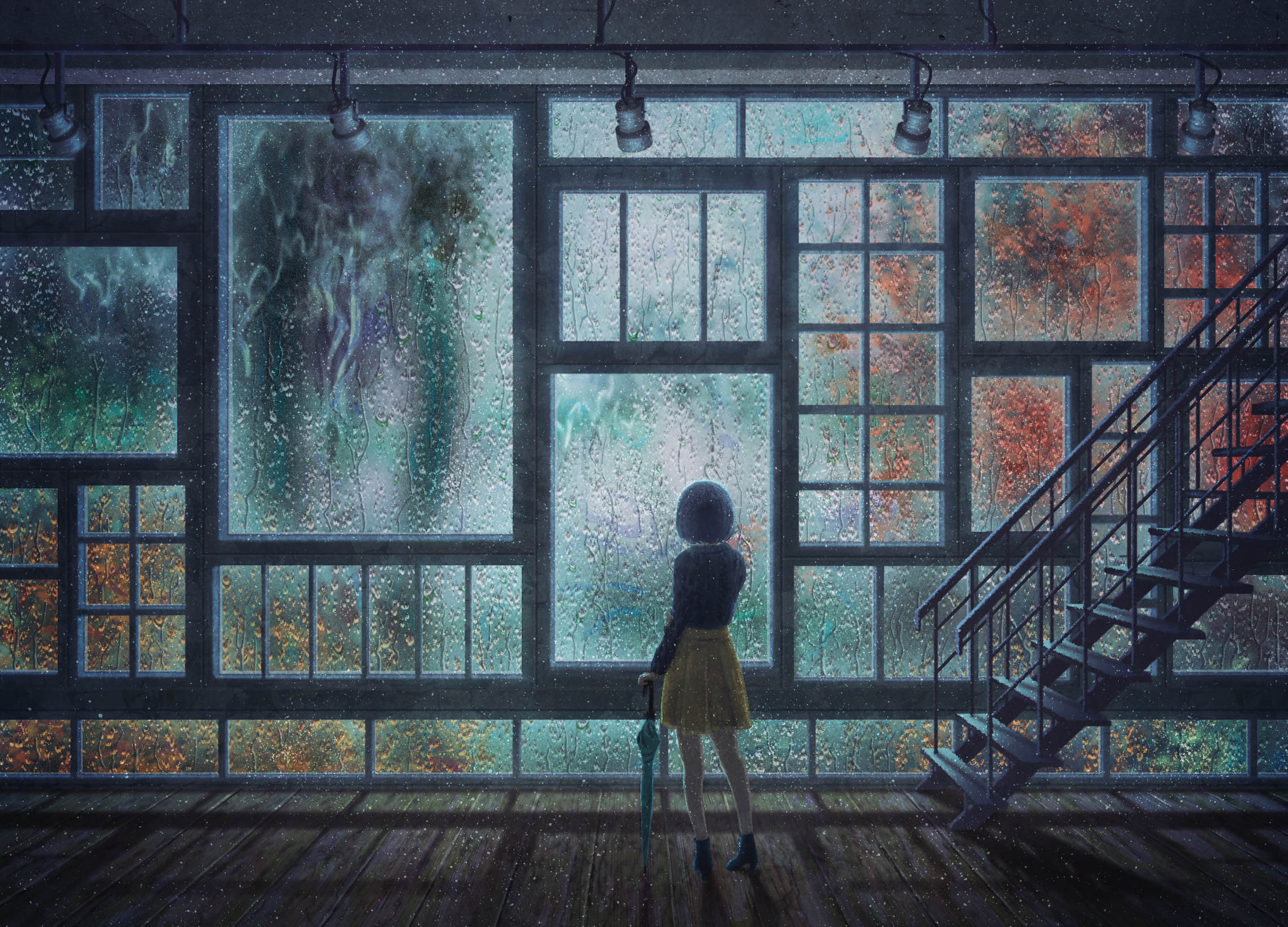 Dreamlike Window - Original Anime HD Wallpaper