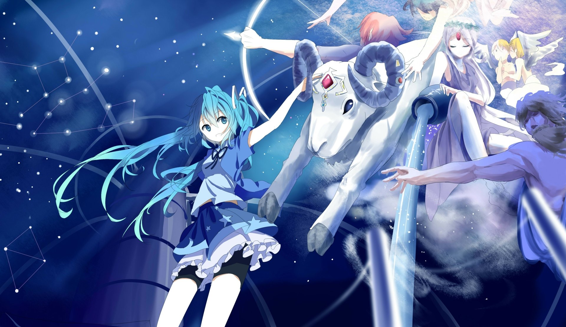 Download Hatsune Miku Anime Vocaloid Night Anime Night 4k Ultra HD ...