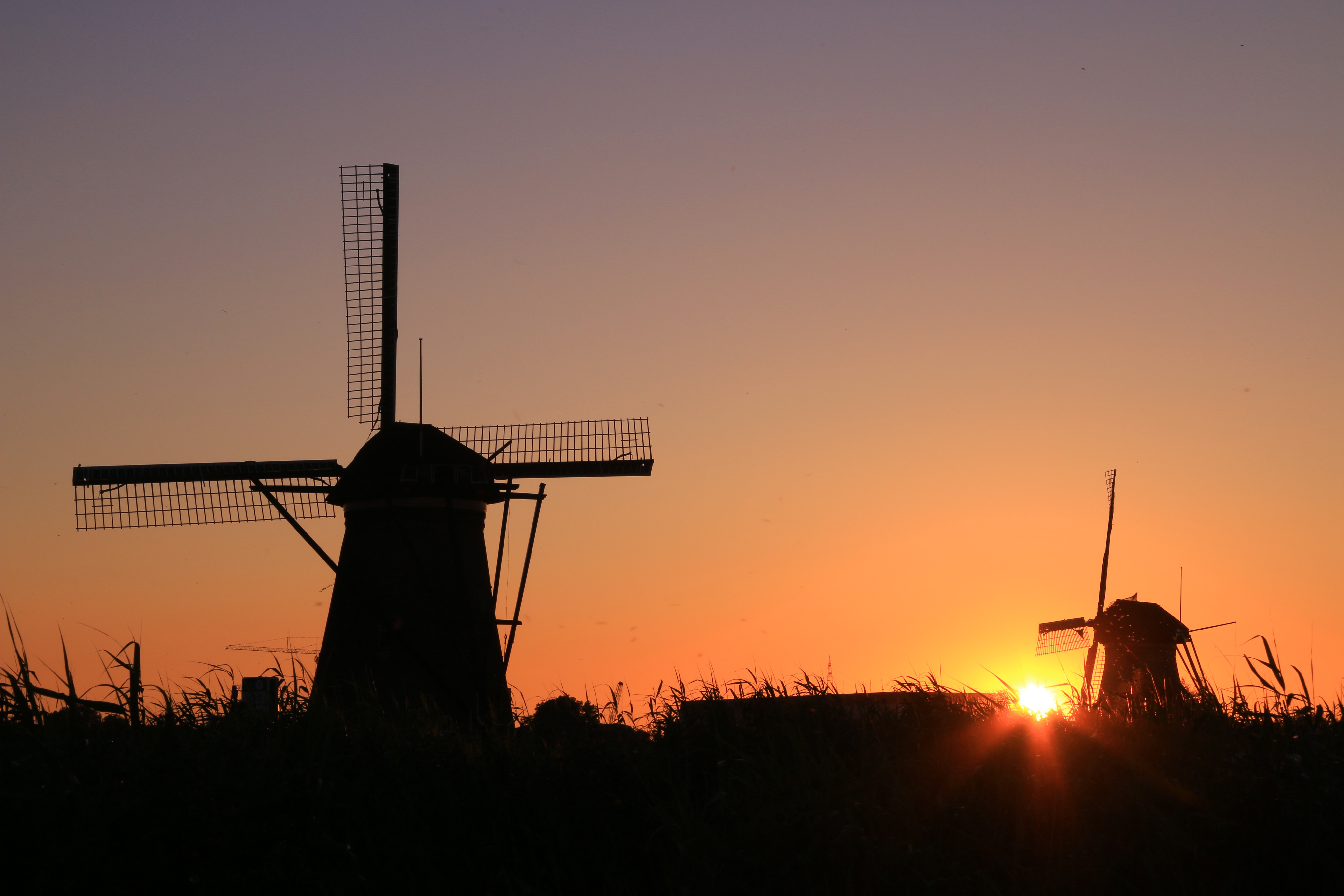 Wallpaper Blue Windmill