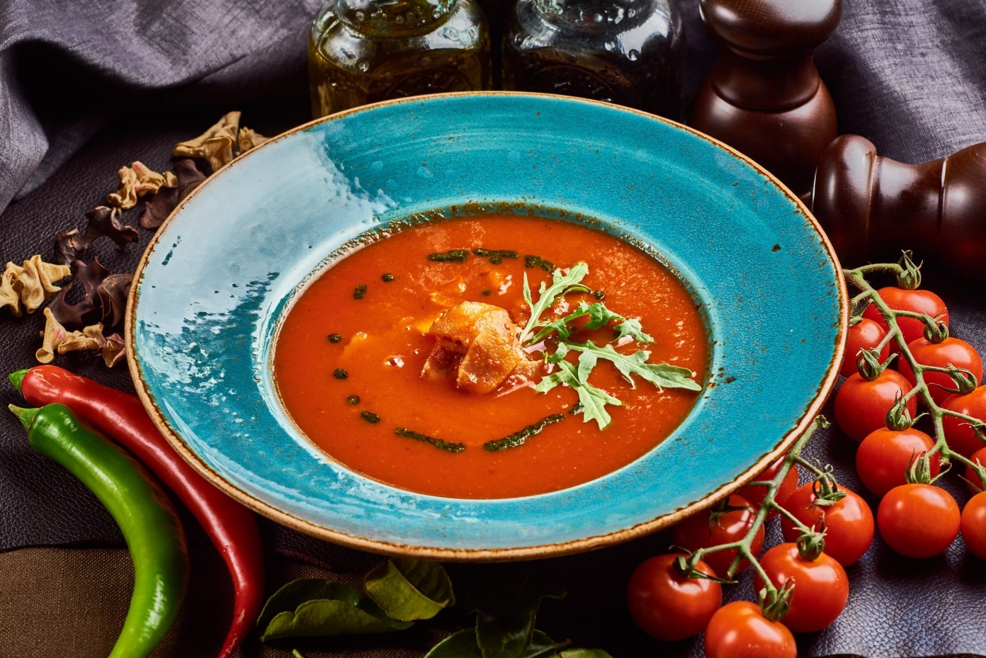 Download Tomato Still Life Food Soup HD Wallpaper