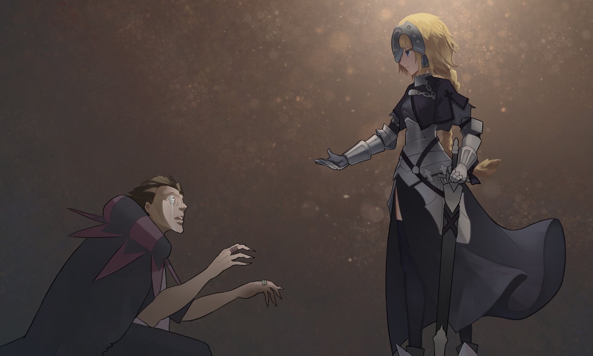 Jeanne d'Arc’s Resolute Tears: Fate Series Epic Duel in Armor and Sword ...