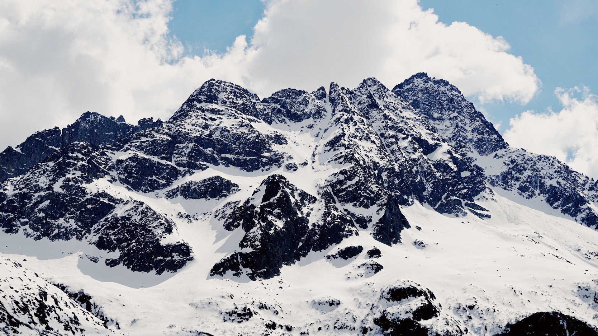 Download Snow Nature Mountain Snowy Mountain HD Wallpaper | 1920x1080 ...