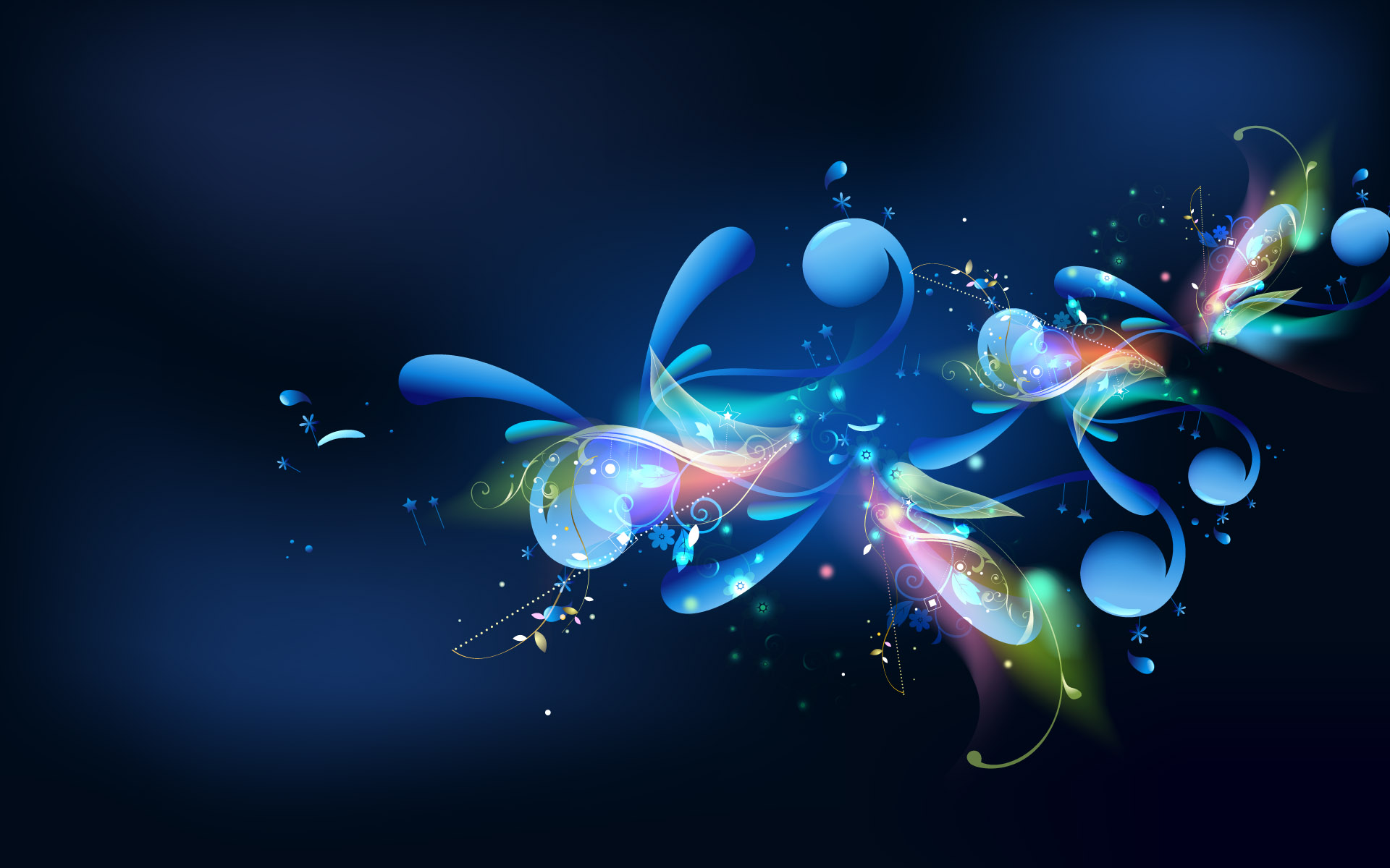 Vibrant Abstract Waves: Artistic HD Wallpaper