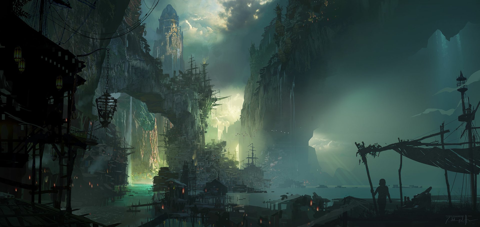 Epic League of Legends HD Wallpaper: Mystical Island Battleground ...