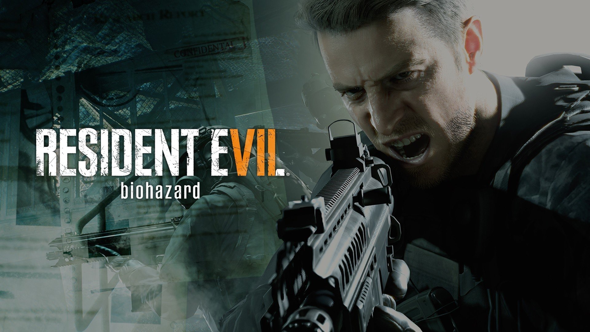 Resident Evil 7 HD Wallpaper: Chris Redfield in Action