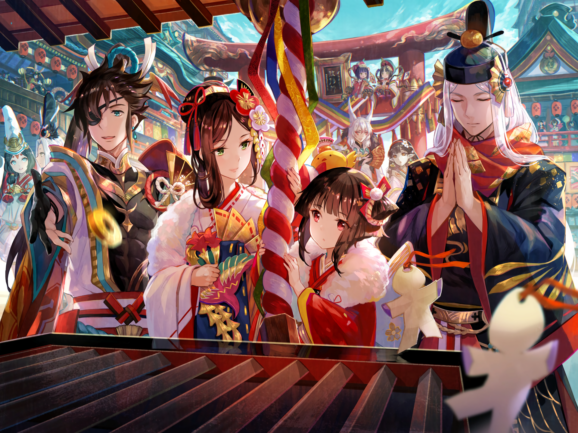 Anime Festival Gathering - Original HD Wallpaper by Fuji Choko
