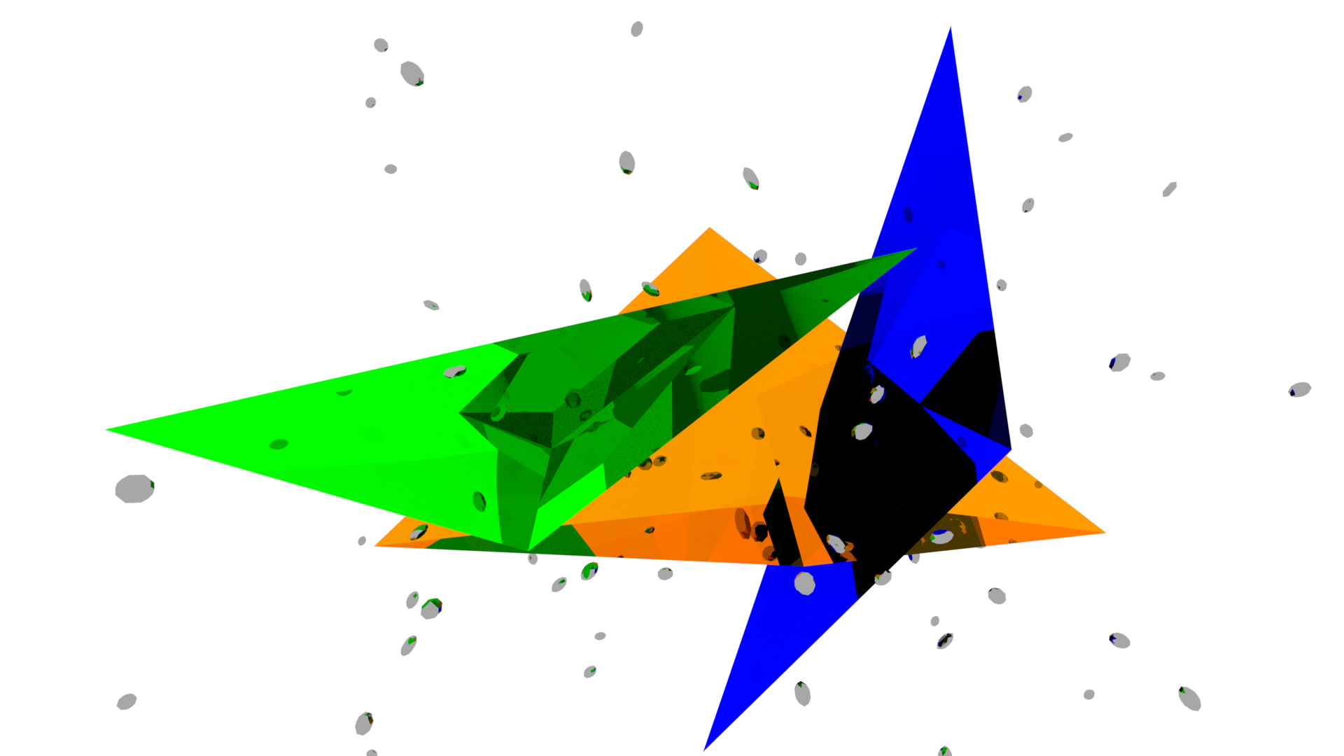 Abstract Triangular Shards by BlenderArtist