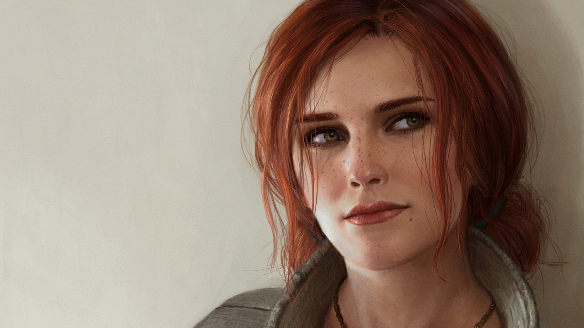 Triss Merigold Freckled Beauty HD Wallpaper by Astor Alexander
