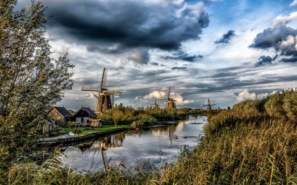 Windmill 4k Ultra HD Wallpaper | Background Image | 3840x2160 | ID ...