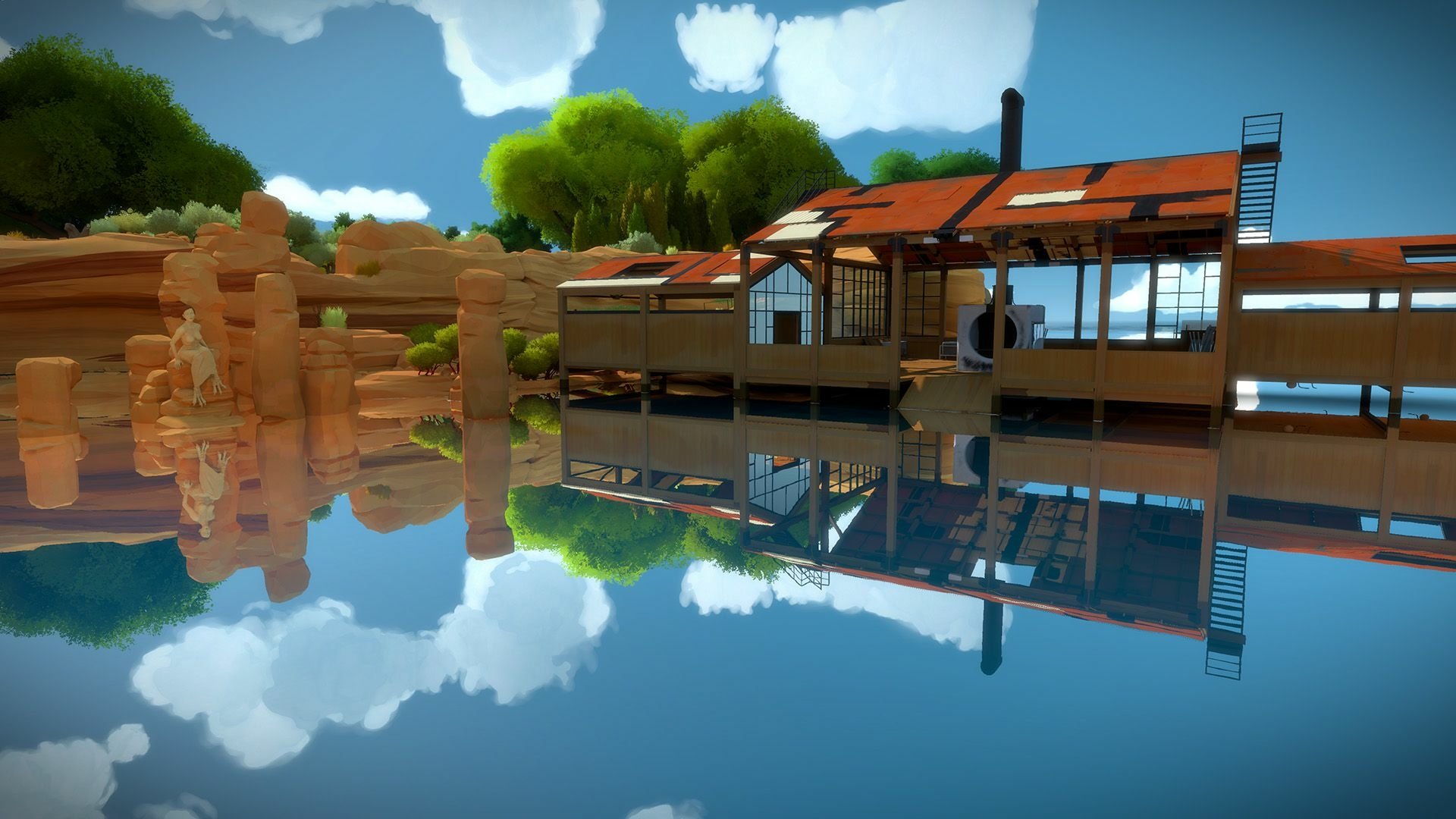 Download Reflection Video Game The Witness HD Wallpaper