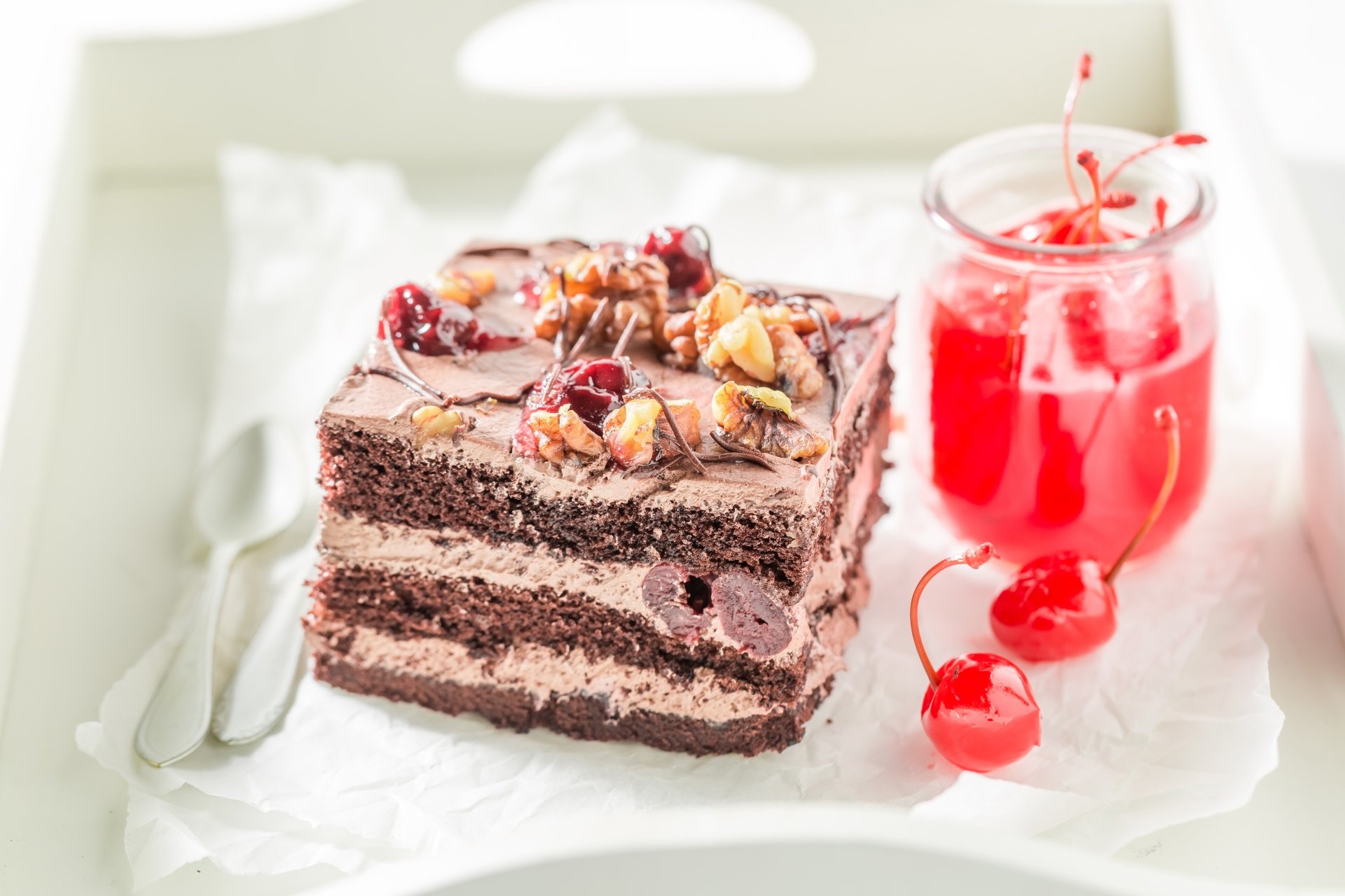 Decadent Cherry Chocolate Cake | 4K Ultra HD Dessert Delight ...