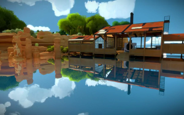 Download Statue Video Game The Witness HD Wallpaper