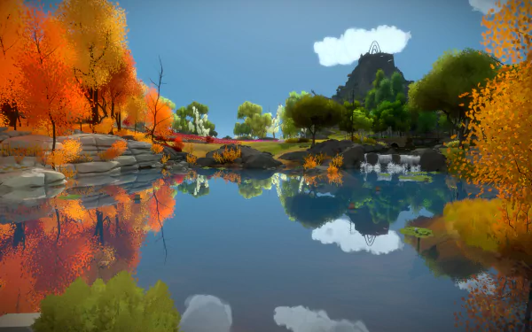 Download Statue Video Game The Witness HD Wallpaper