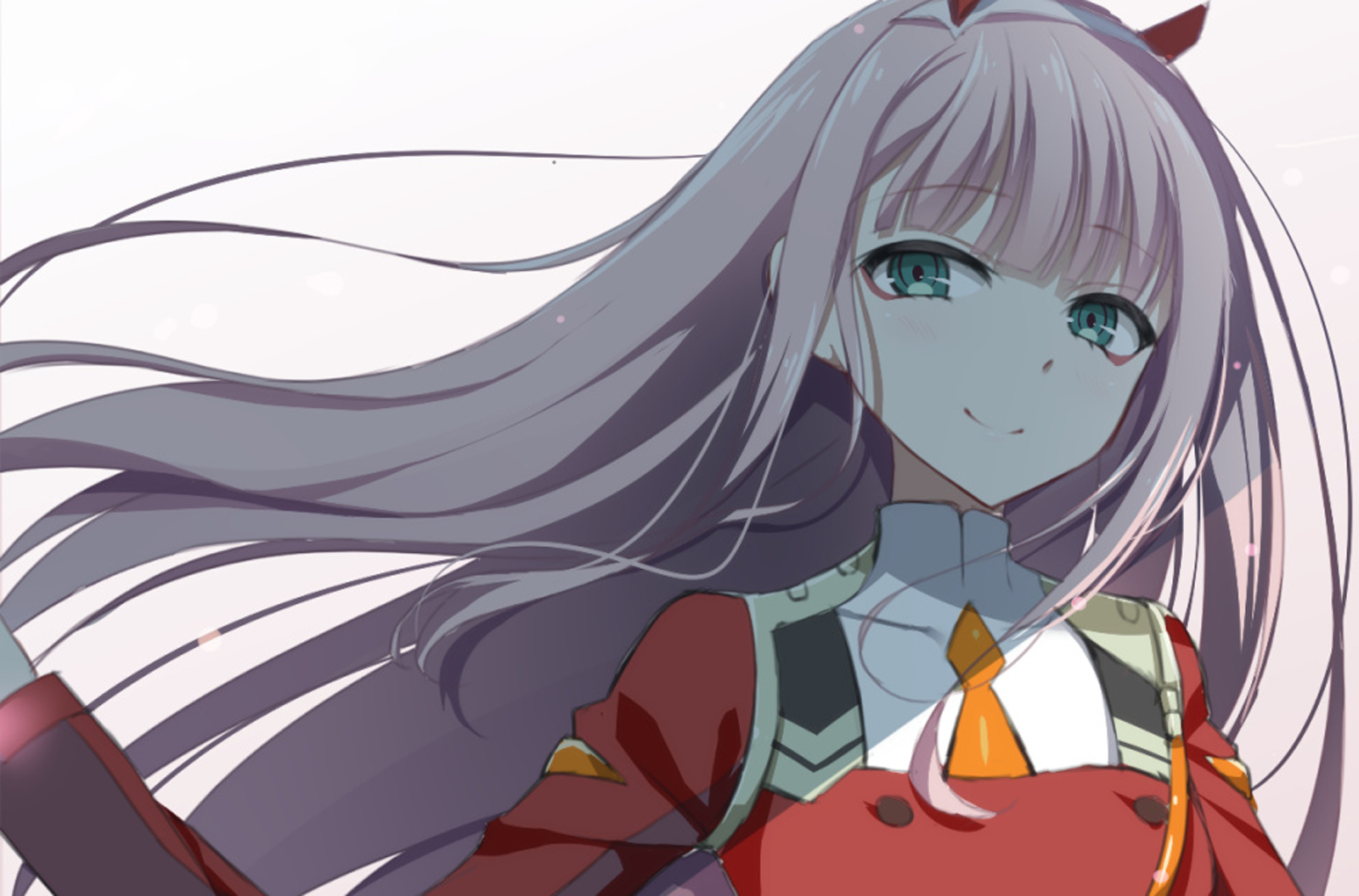 Zero Two in Uniform HD Wallpaper