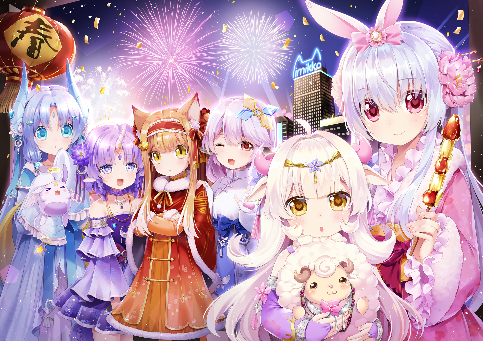 Anime Celebration: Original HD Wallpaper