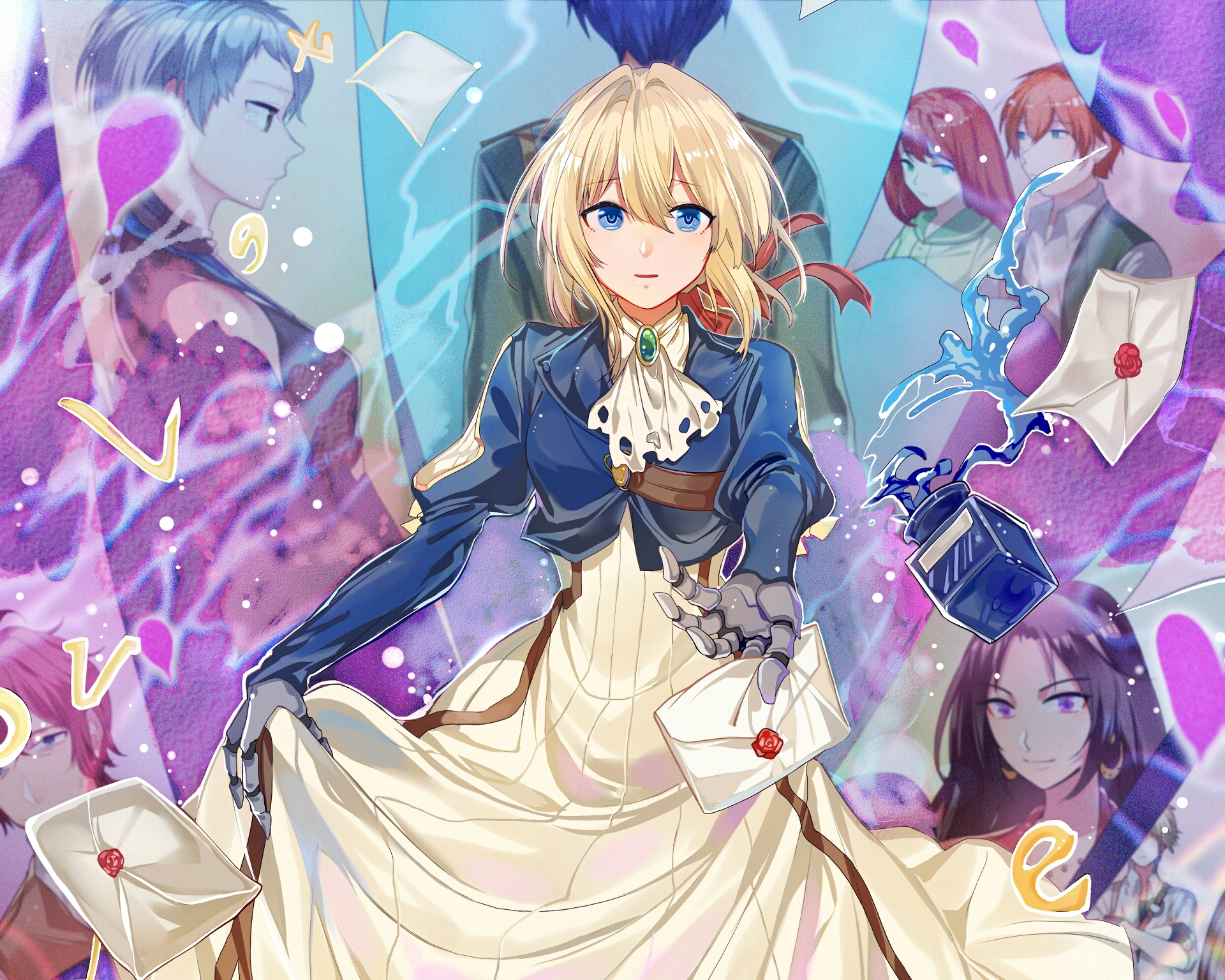 Download Violet Evergarden (Character) Anime Violet Evergarden HD Wallpaper