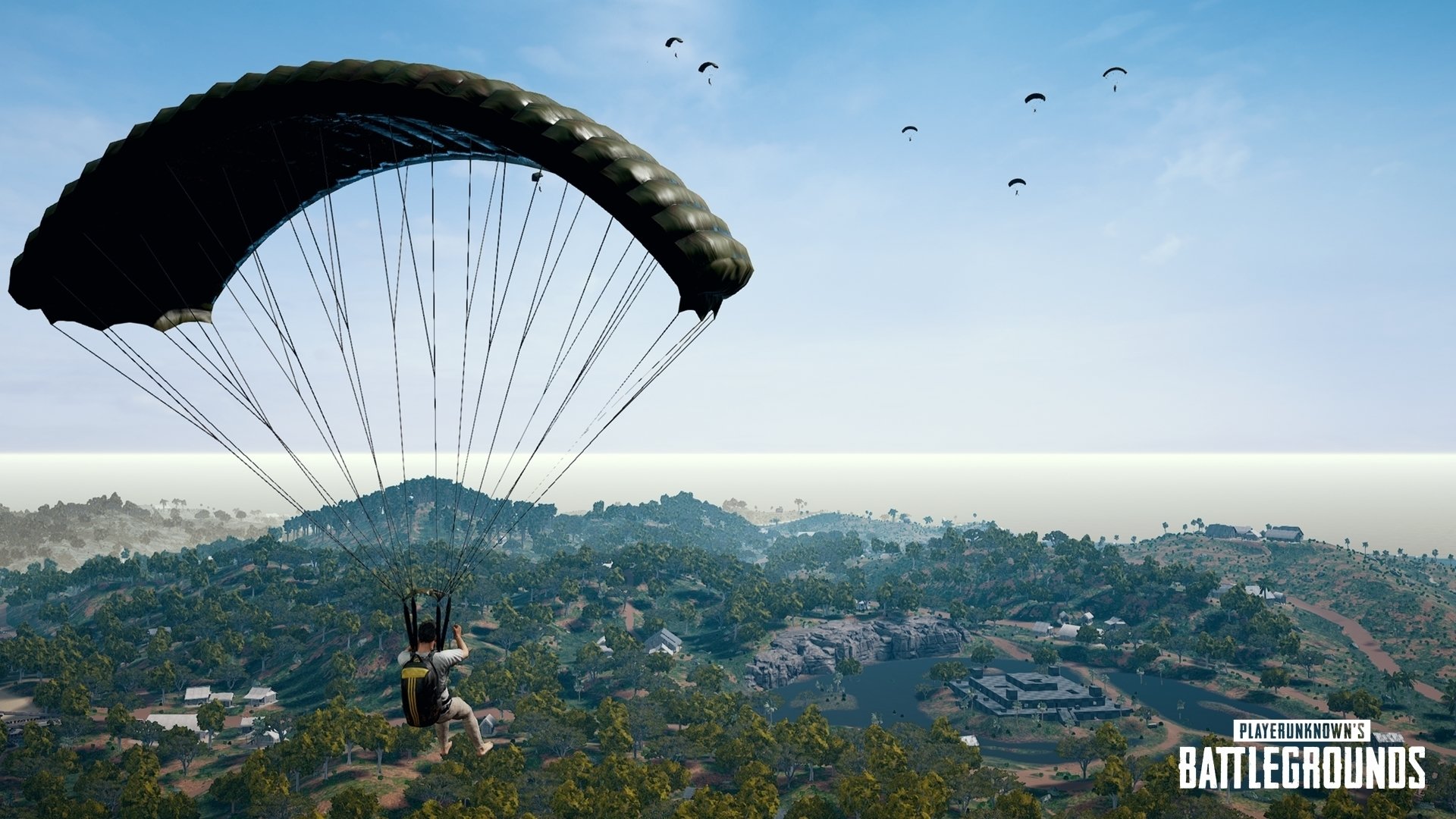 PUBG Parachuting Adventure - HD Wallpaper