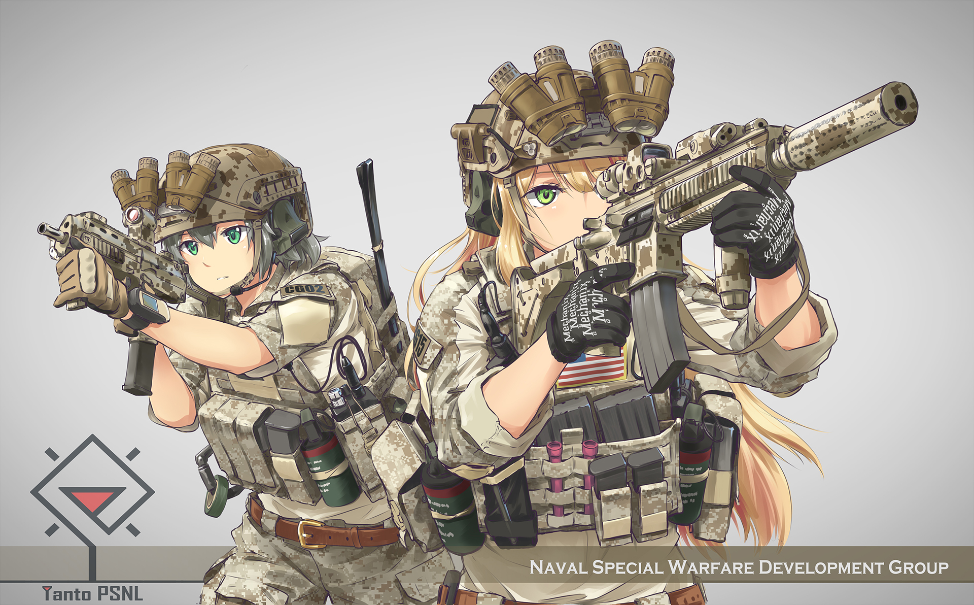 Tan Anime Girl Soldier Anime Girl Special Forces By AnimeVisionAi On
