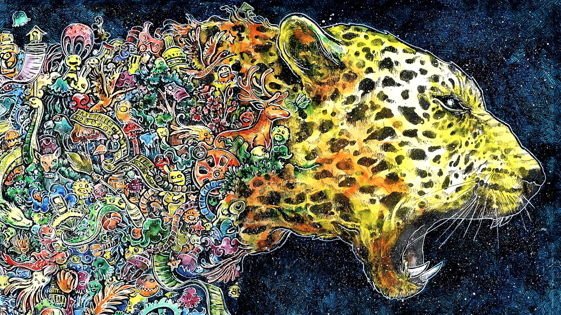 Trippy Animal Wallpaper