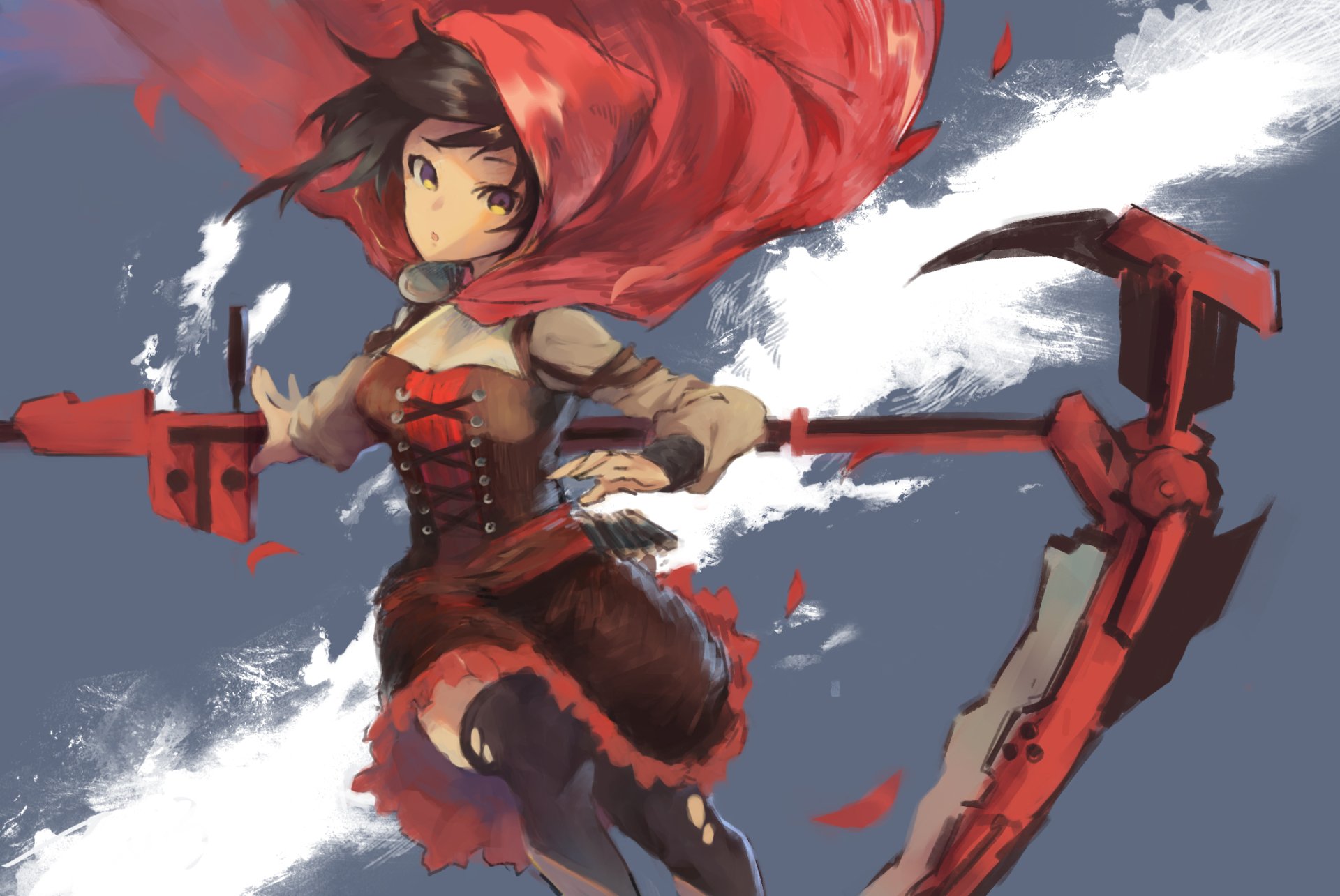 Download Ruby Rose (RWBY) Anime RWBY HD Wallpaper by tsuiru