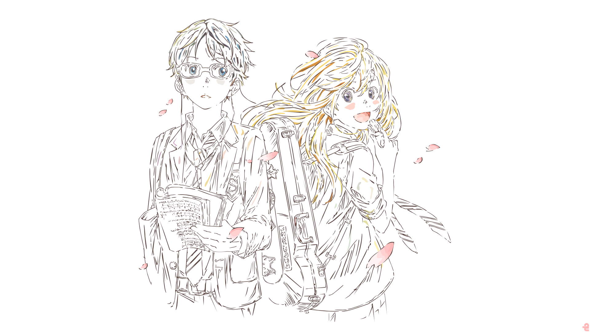 Shigatsu wa Kimi no Uso | Your Lie in April by noerulb