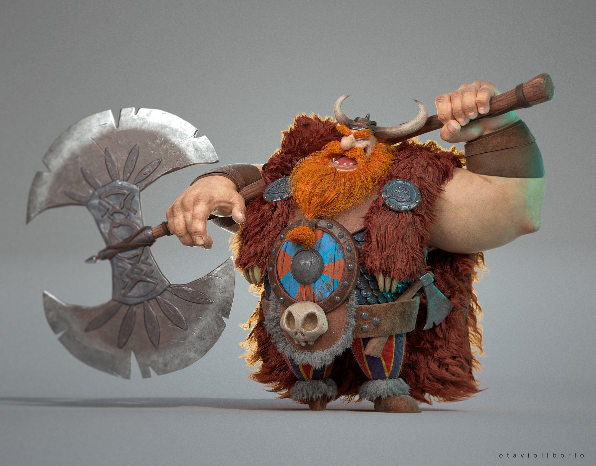 Download 3D Fantasy Viking HD Wallpaper