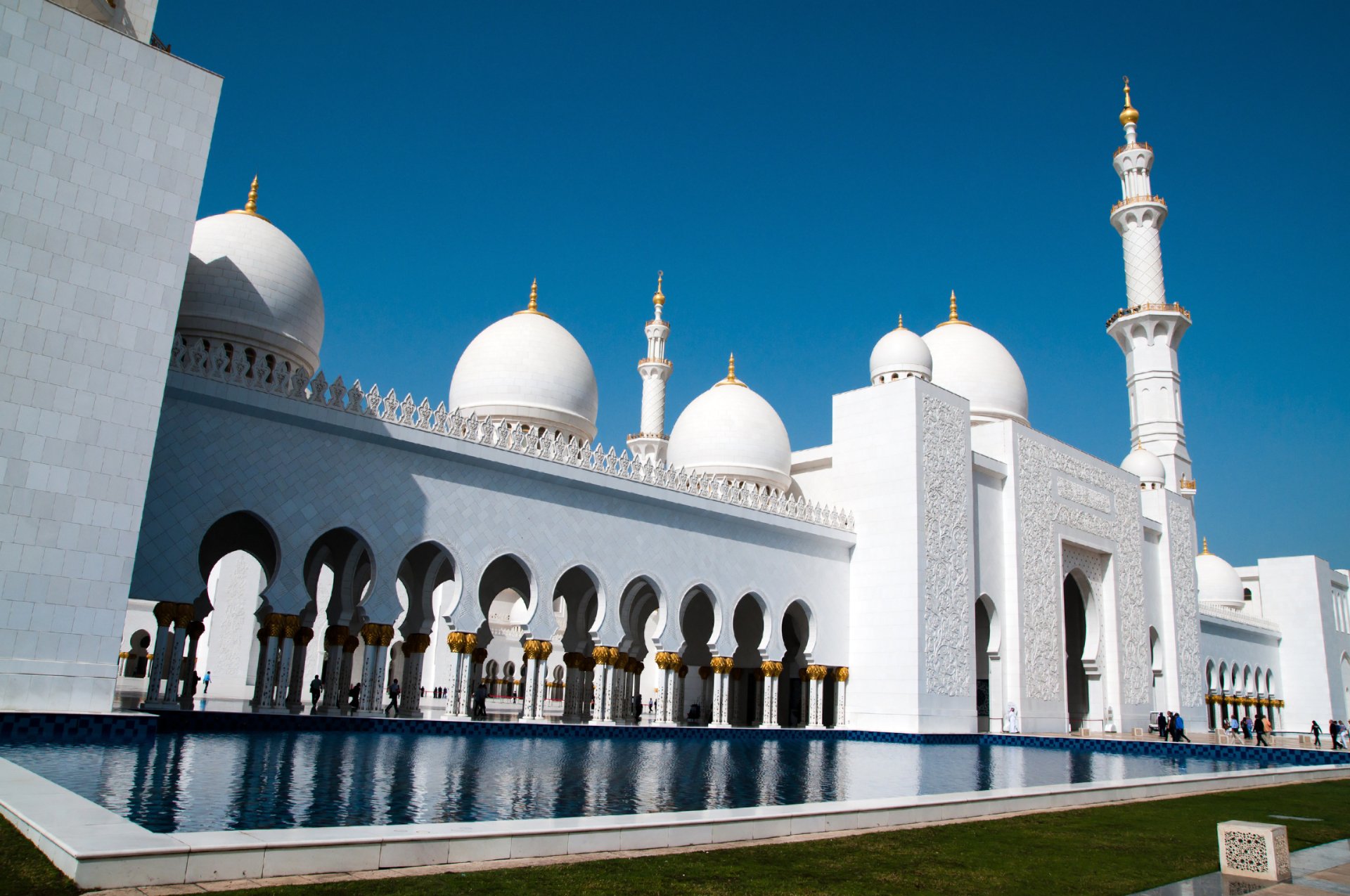 Download Religious Sheikh Zayed Grand Mosque HD Wallpaper