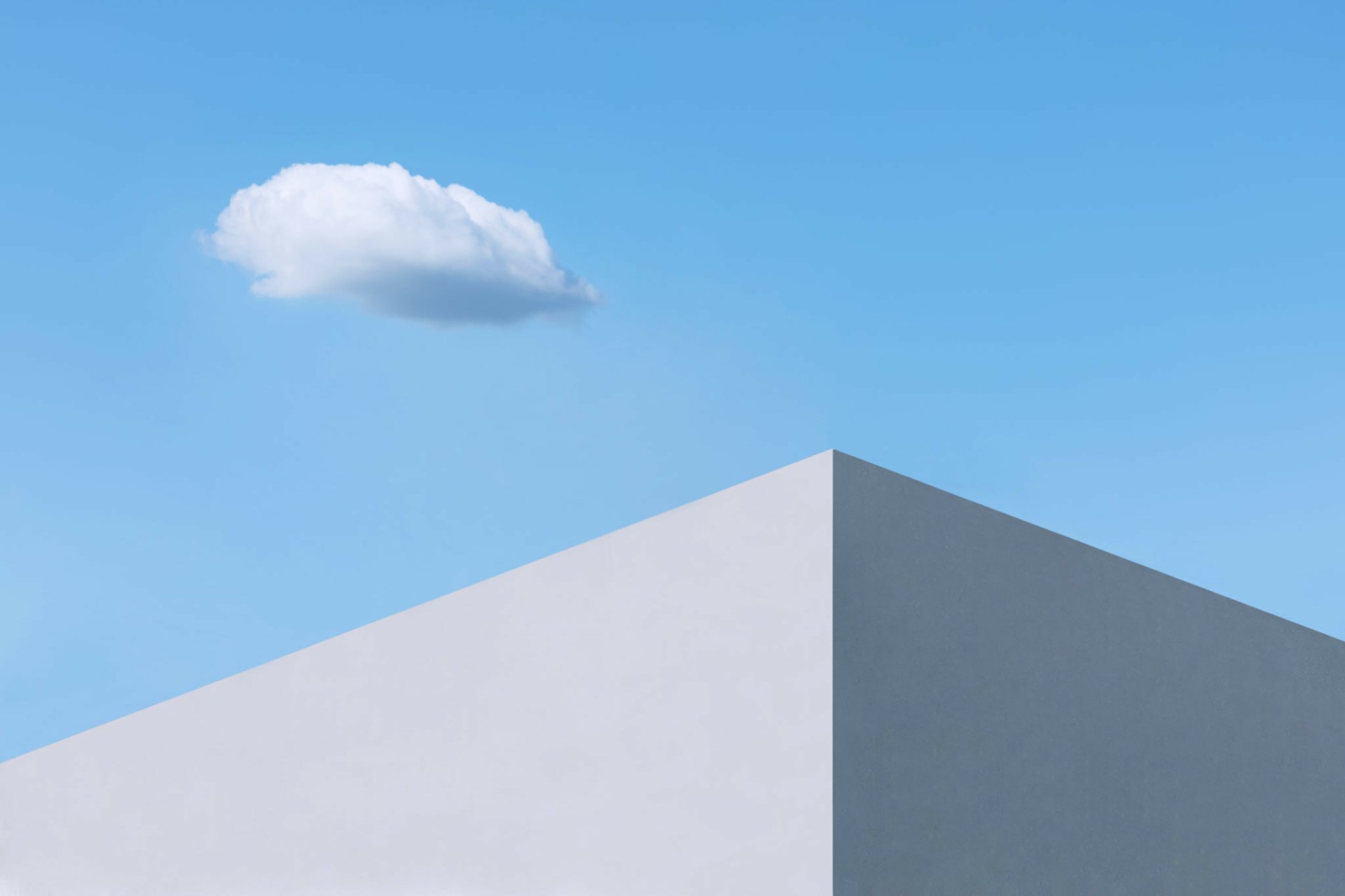 Download Minimalist Cloud Man Made Building HD Wallpaper