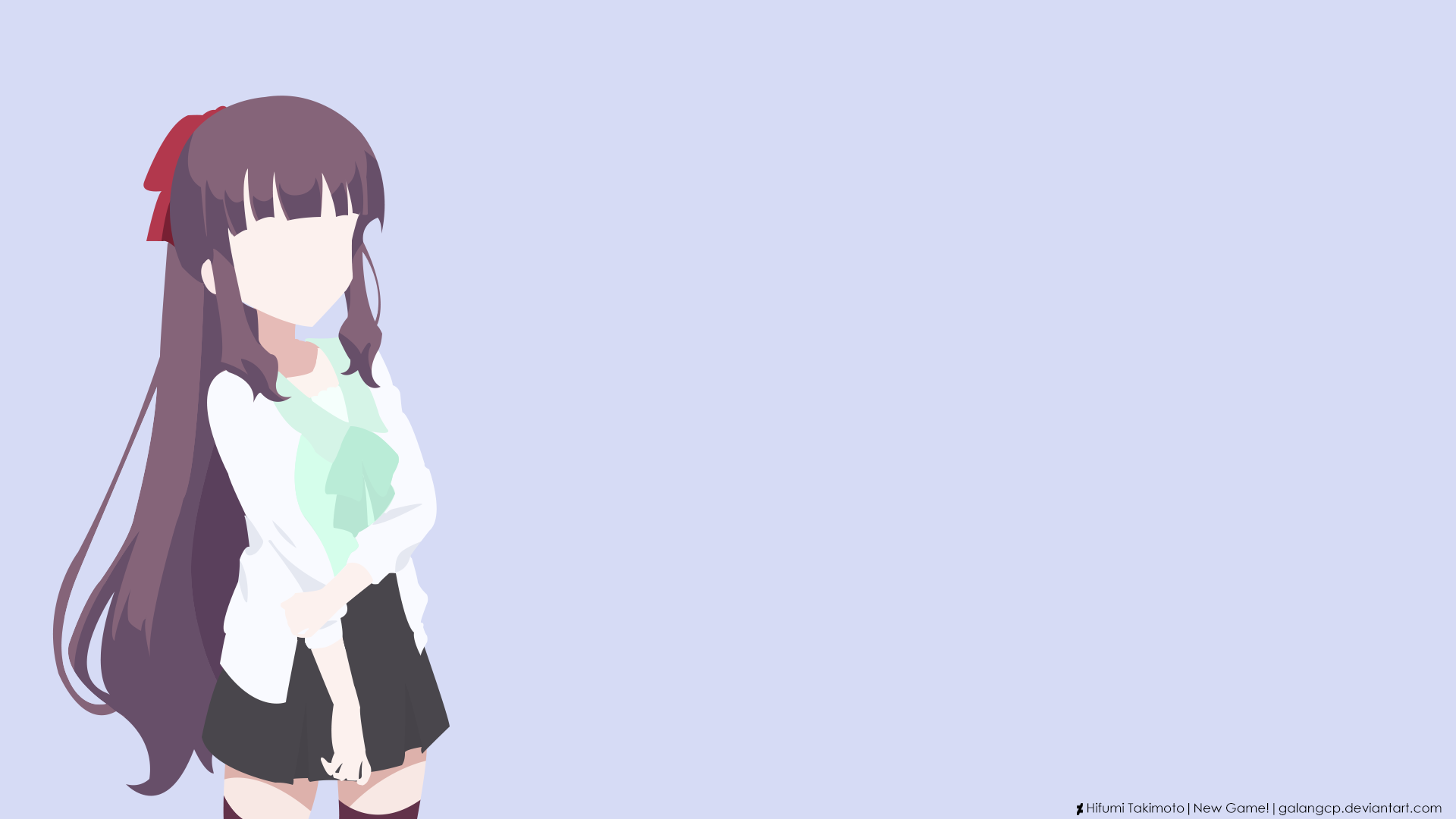 Download Minimalist Hifumi Takimoto Anime New Game! Minimalist Anime HD ...